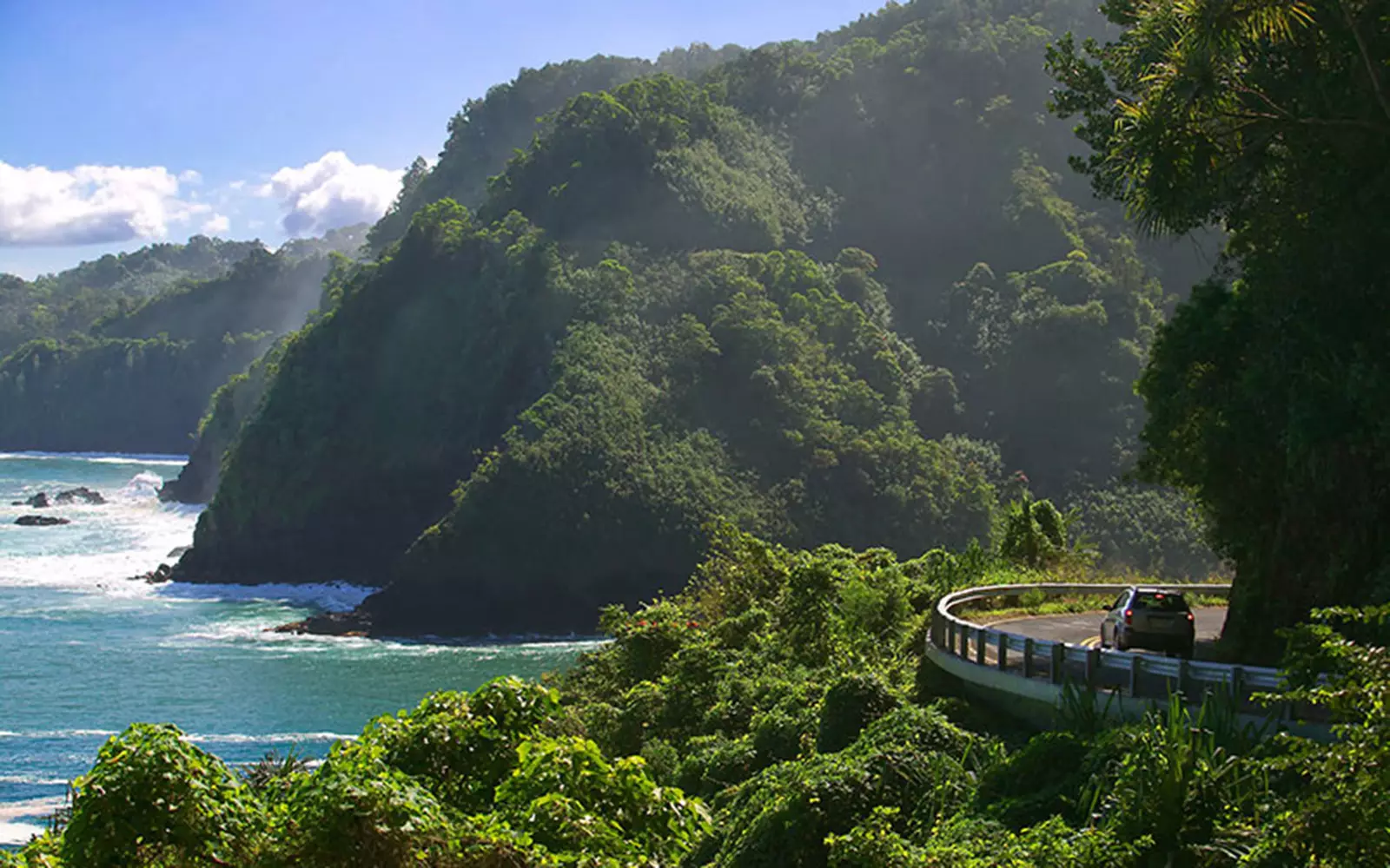 Garis pantai yang indah Hana Highway, Maui