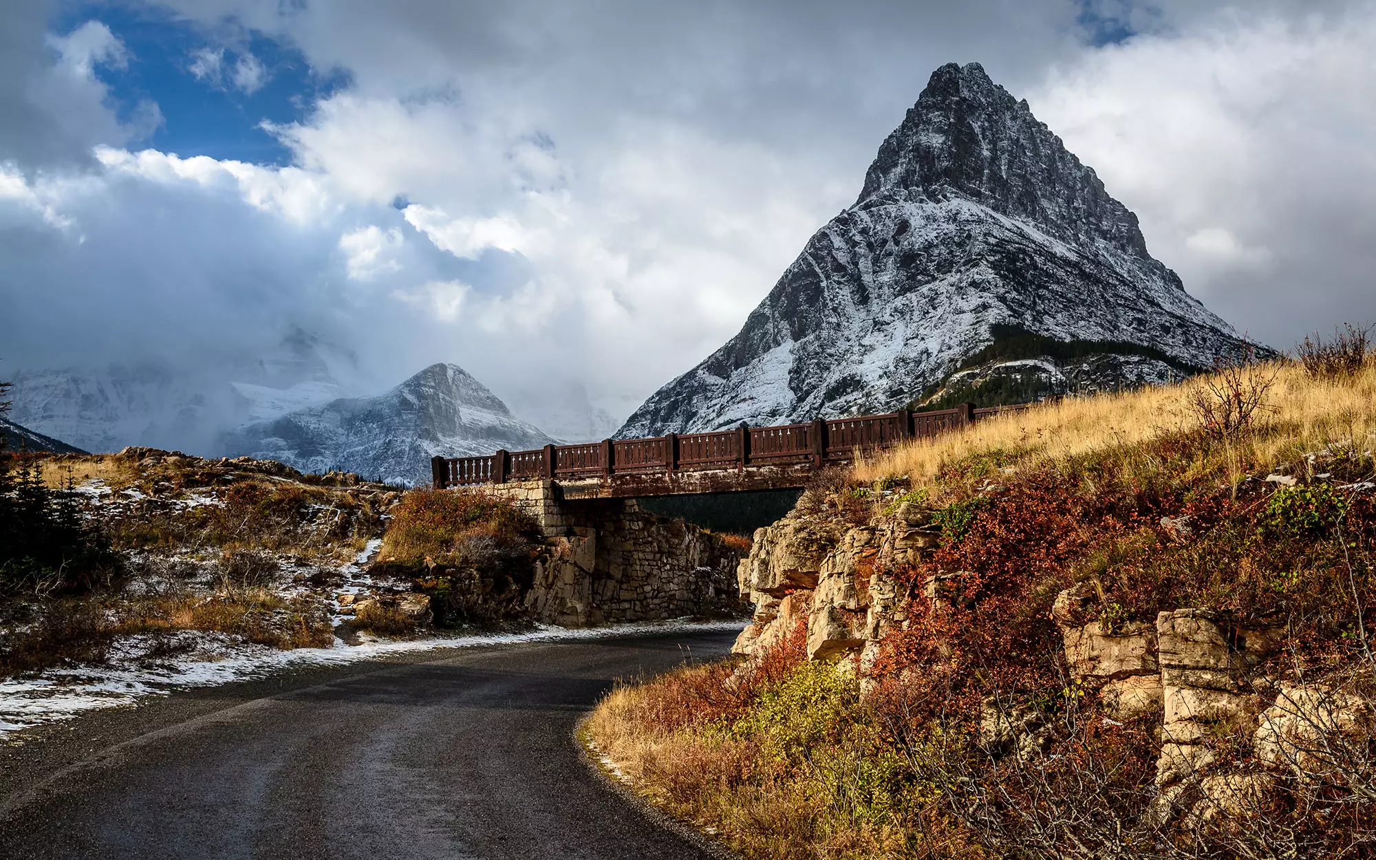 Gremo na slikovito gorsko avtocesto Sun Road, MT