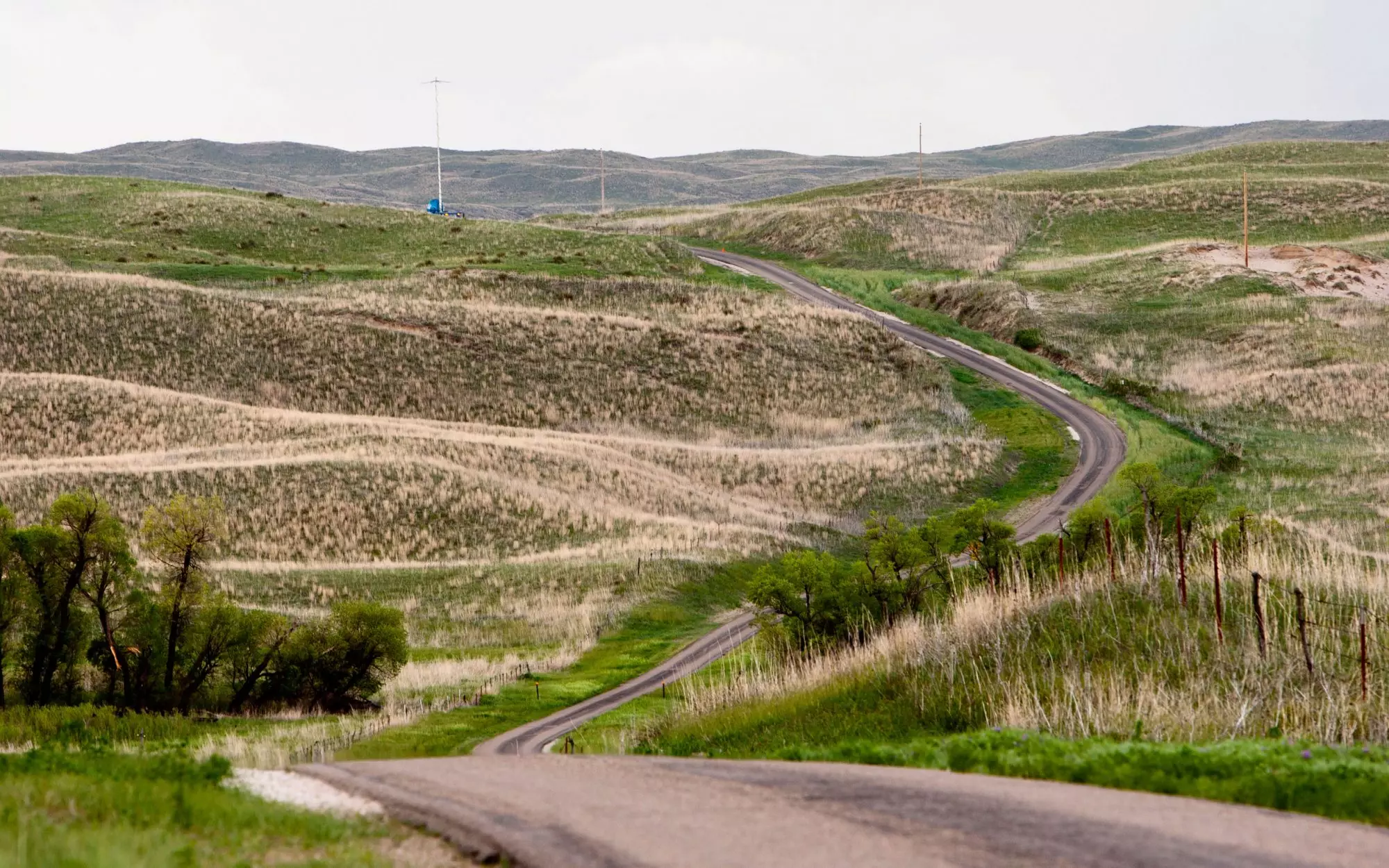 tortuosa e panoramica Highway 2, Nebraska