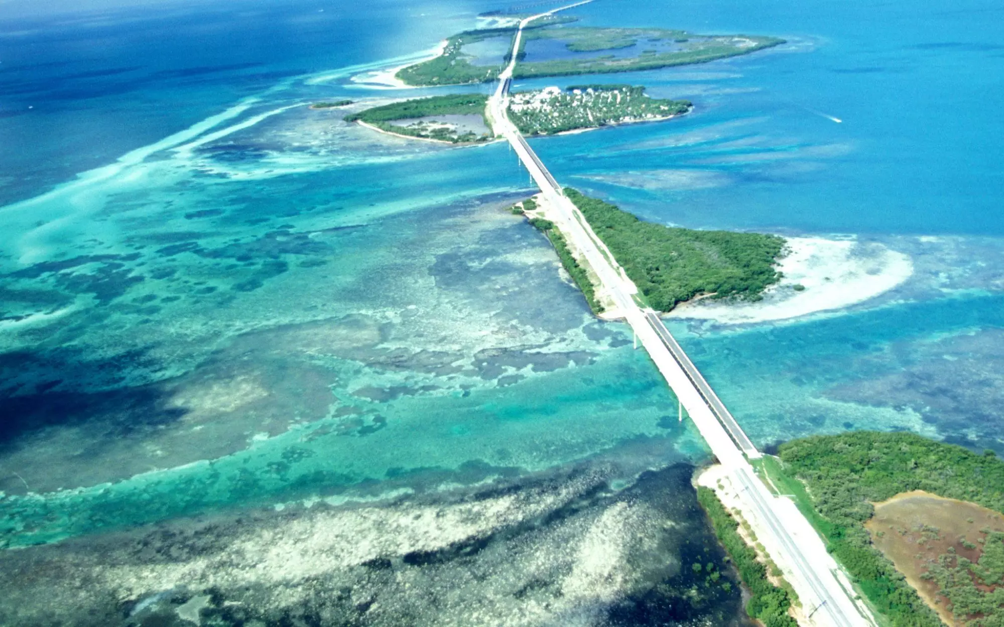 Florida açarlarynda sahna ABŞ hwy 1