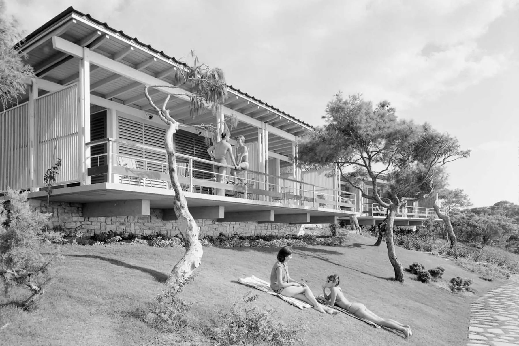 Gambar arsip Istana Astir di Athena dari tahun 1960