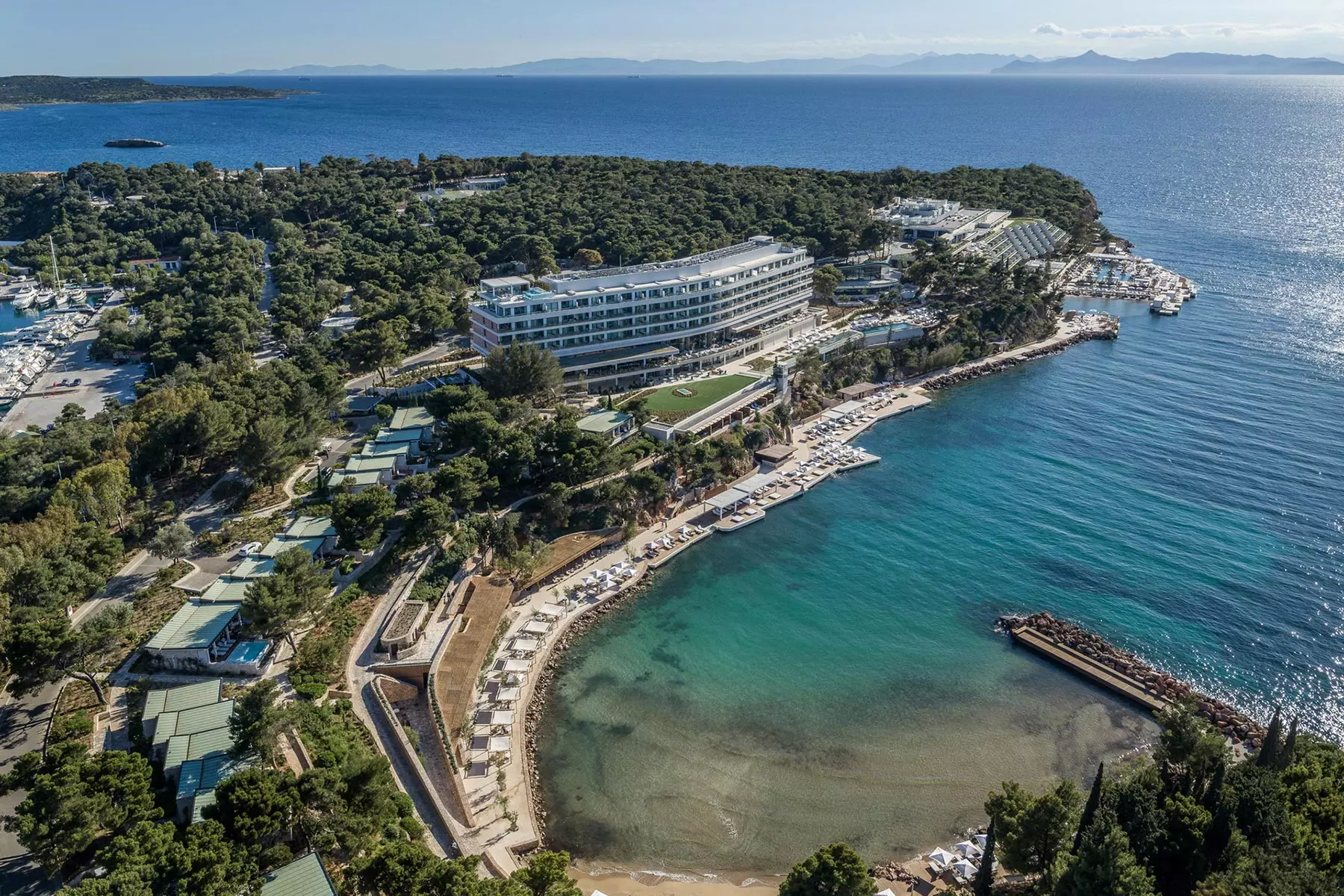 Vue aérienne de l'hôtel Four Seasons Astir Palace