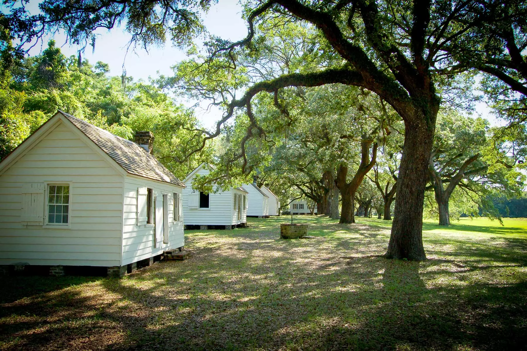 Tsohuwar masaukin bayi a filin Tarihin Shuka na McLeod, a Charleston, South Carolina