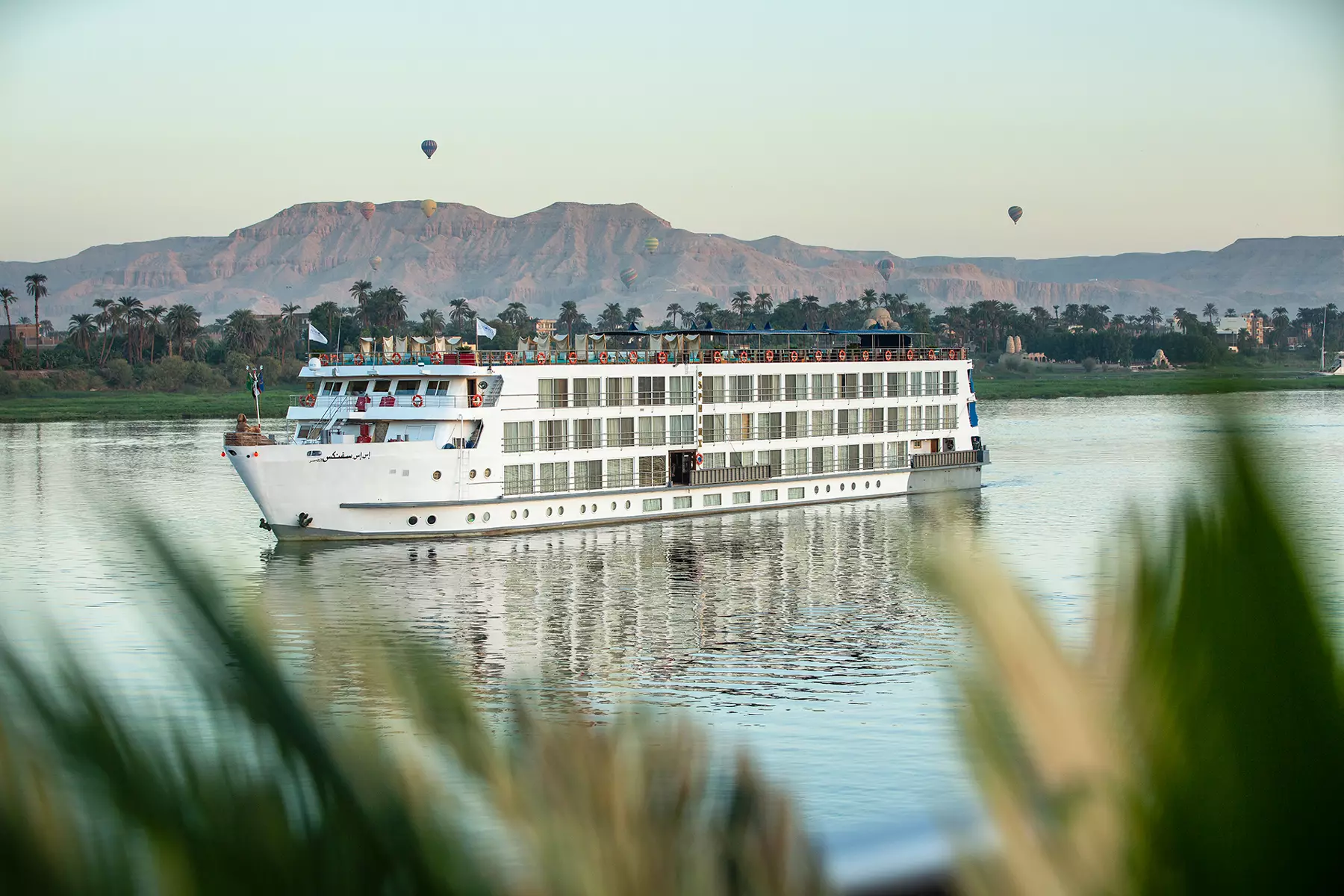 Het Sphinx-schip van Uniworld Boutique River Cruises naar Egypte