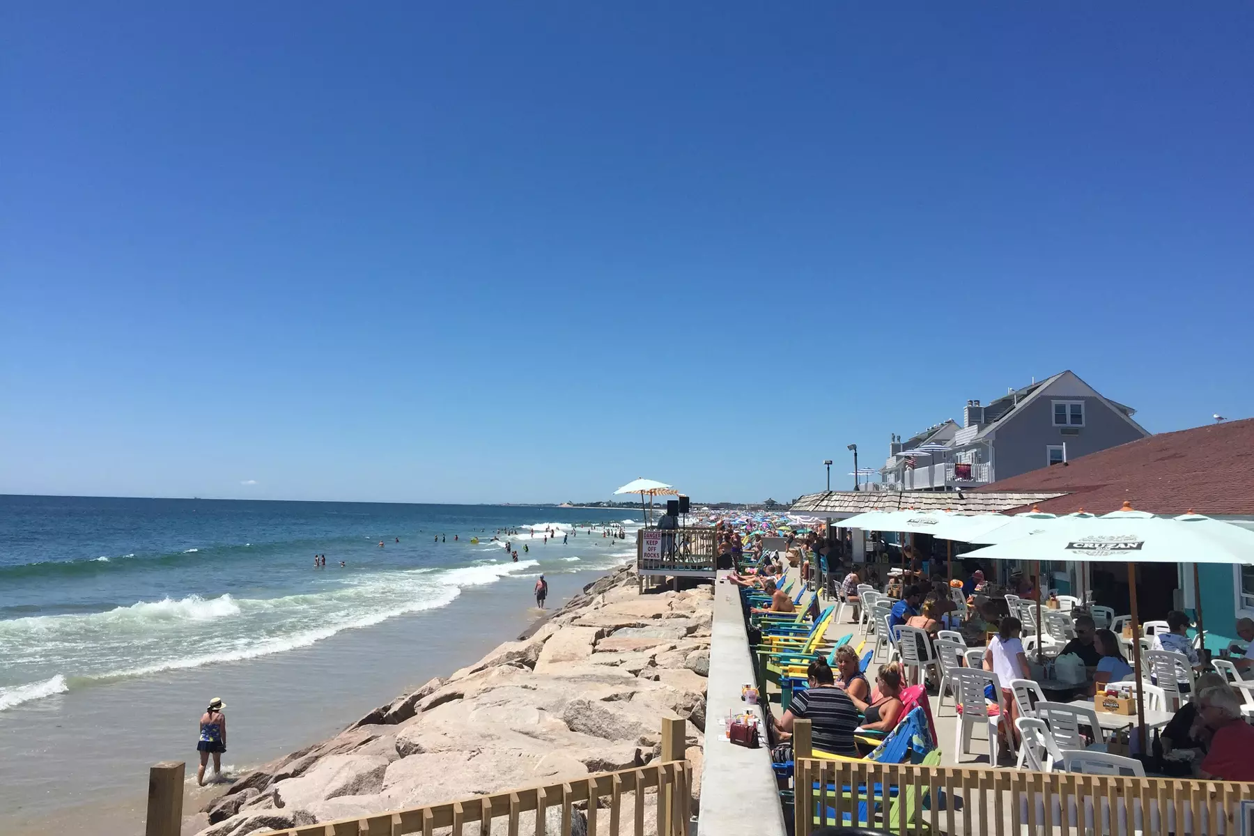 Misquamicut delstatsstrand i Westerly, Rhode Island