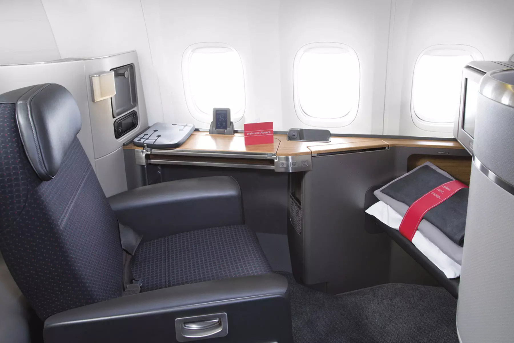 Asentos de primeira clase da American Airline