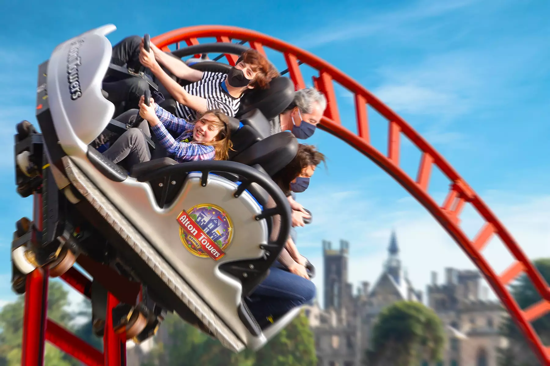 Spinball kalniņi Alton Towers kūrortā