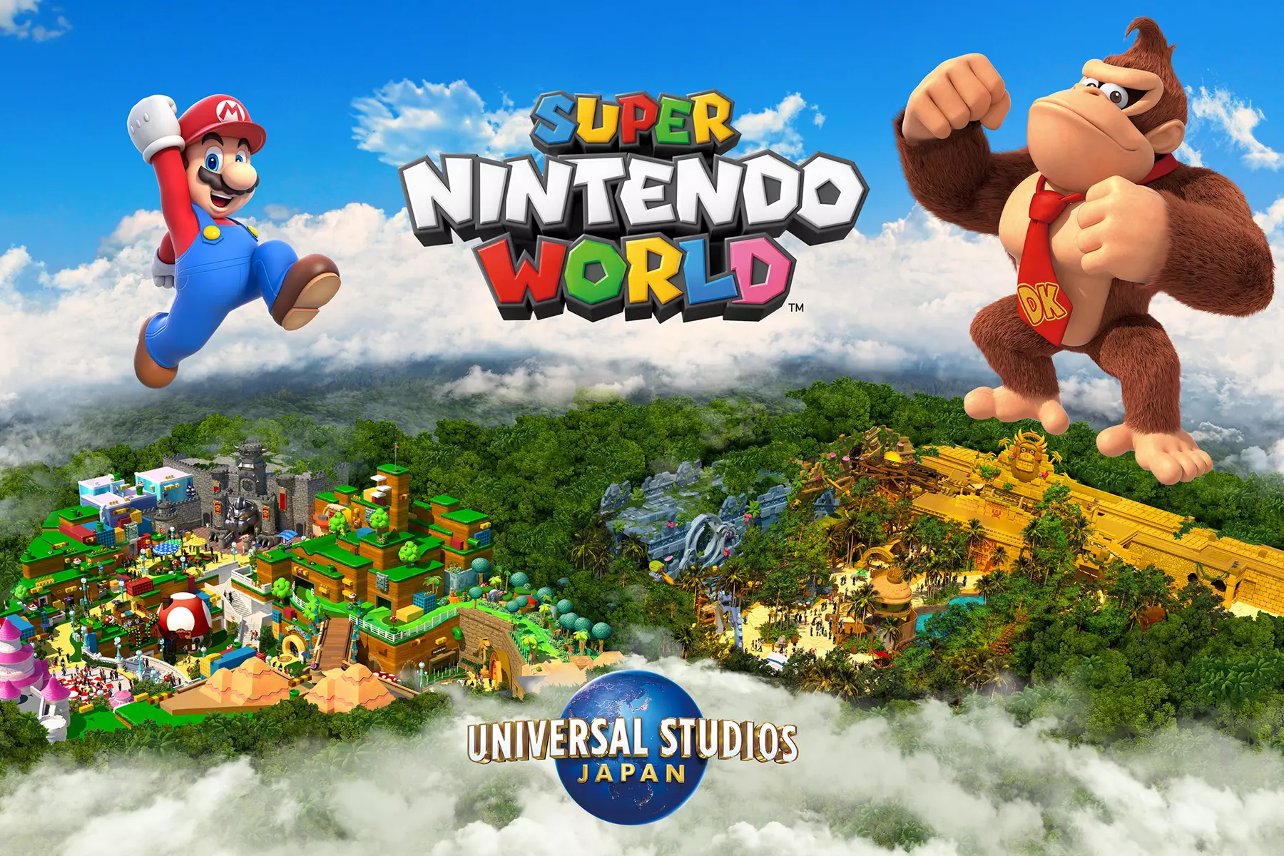 Katundu wa dera la Donkey Kong ku Super Nintendo World ku Universal Studios Japan