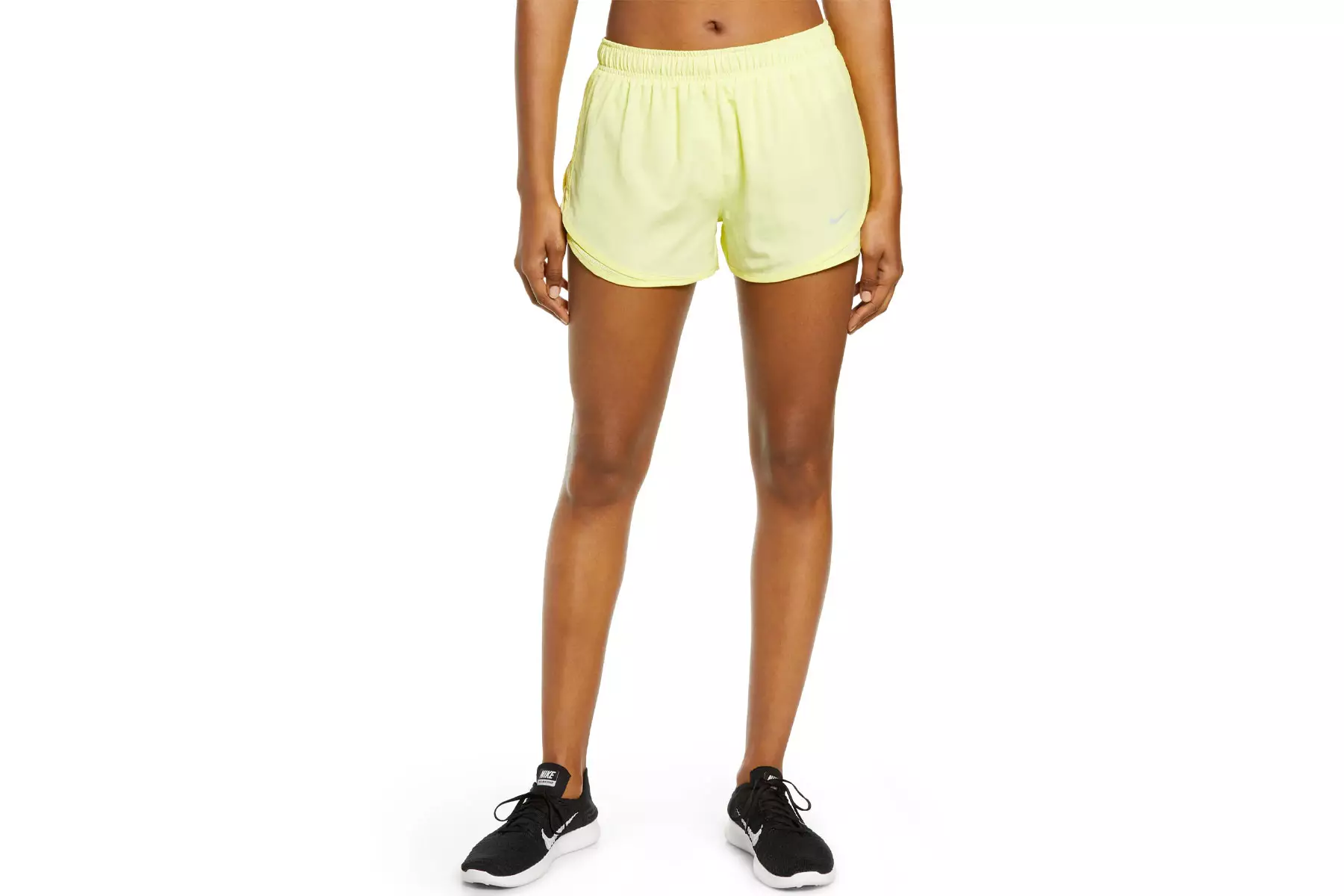 Shorts tal-ġiri isfar neon