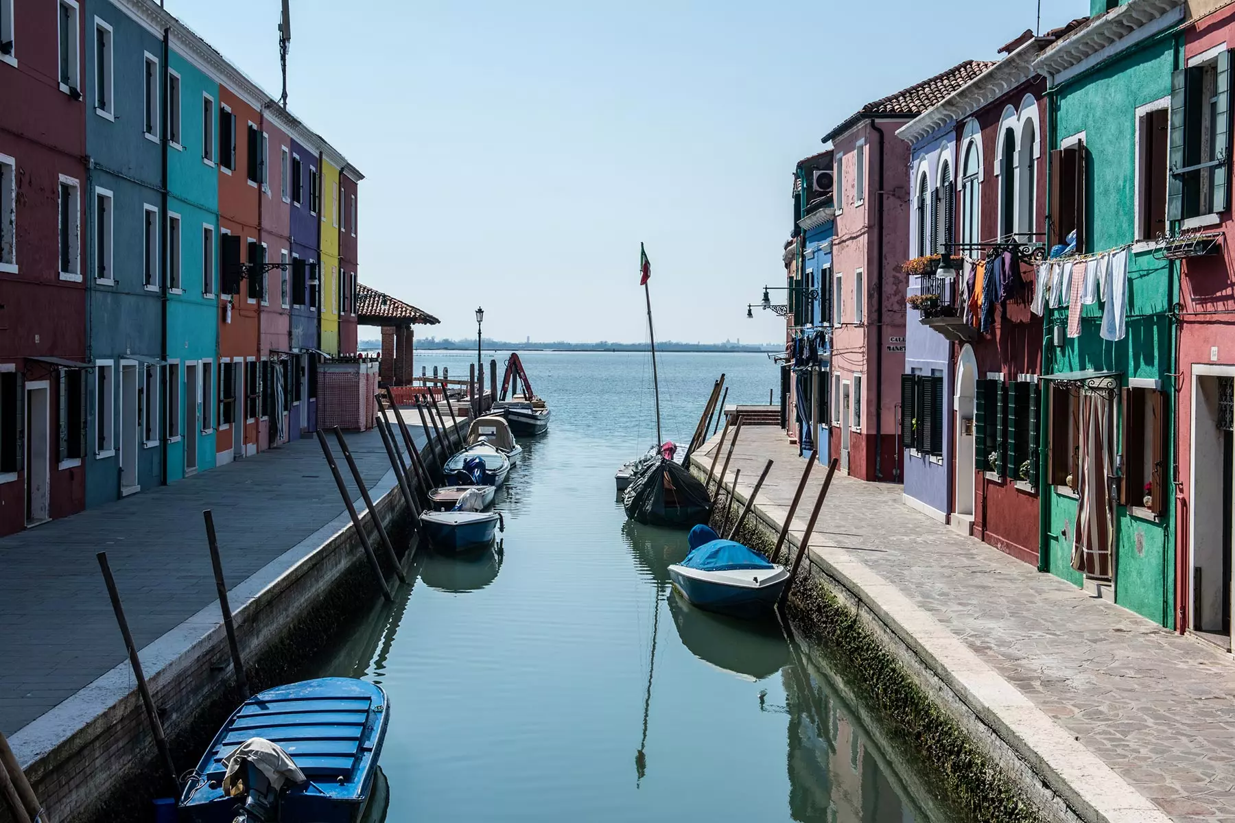 Prazne ulice na otoku Burano tijekom Covid-a19