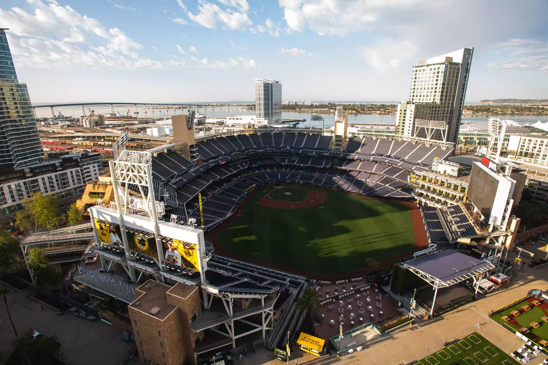 Pamje ajrore e fushës San Diego Padres