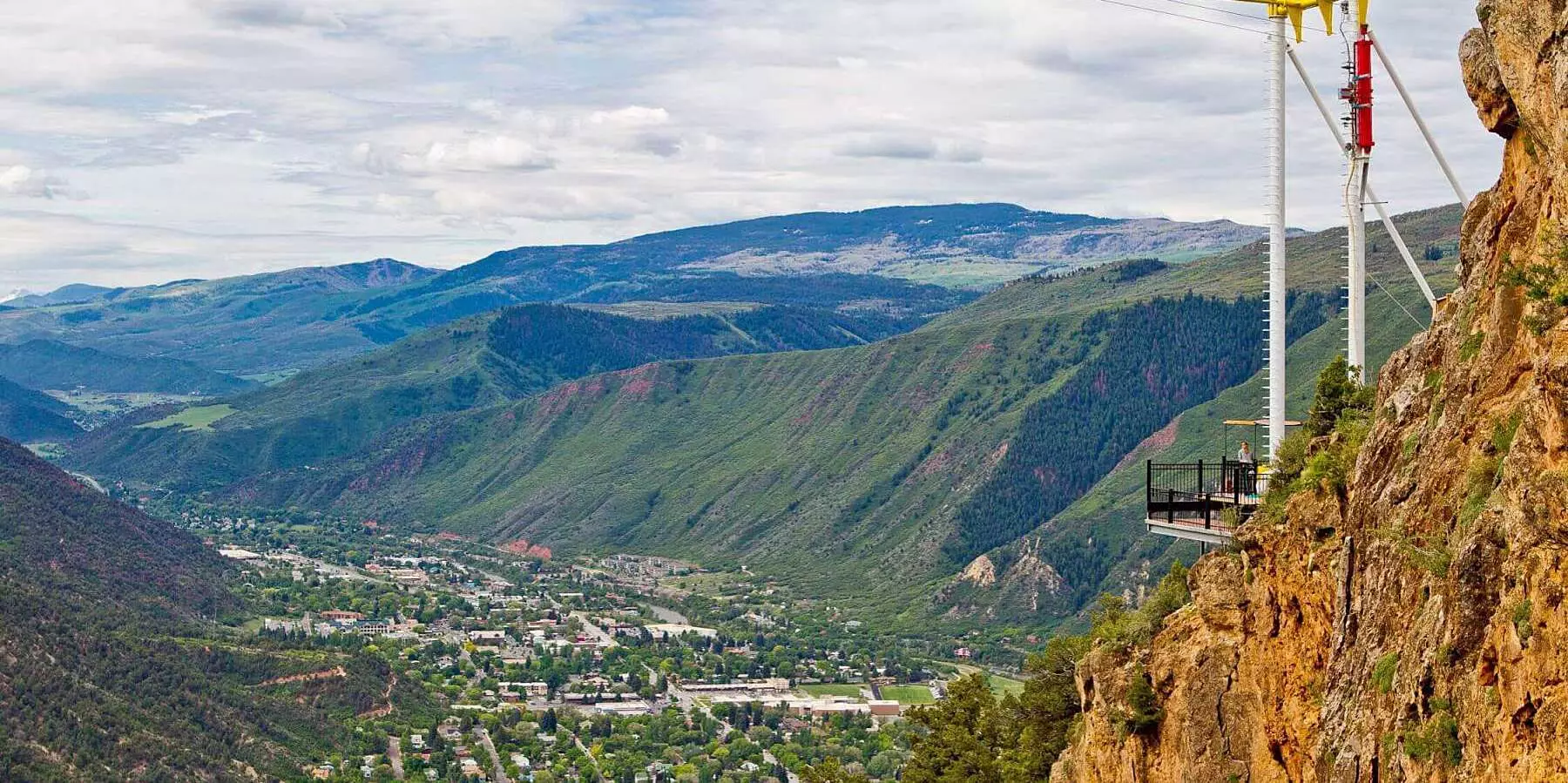 Swing Over a Cliff in the Rocky Mountains at America's Only Mountaintop Theme Park