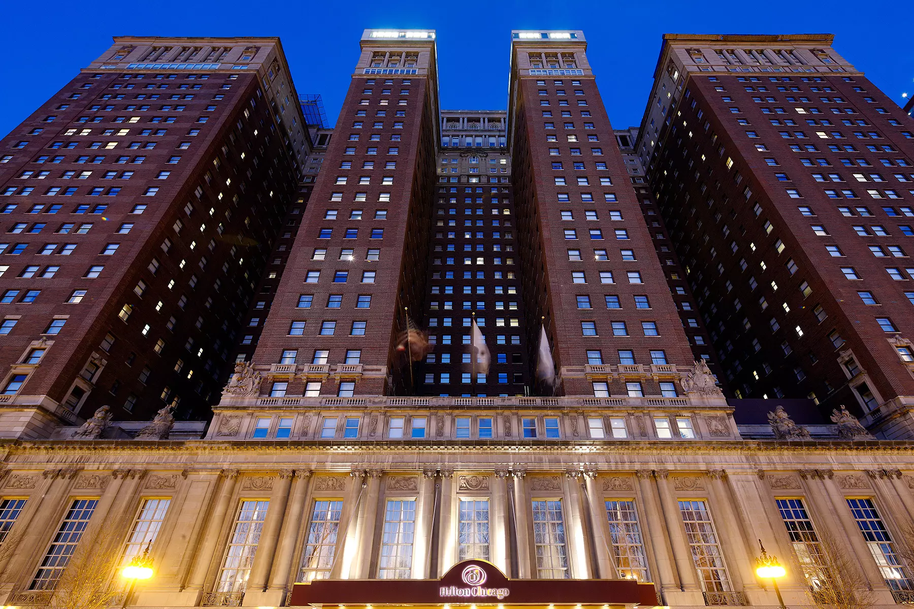 L'extérieur du Hilton Chicago