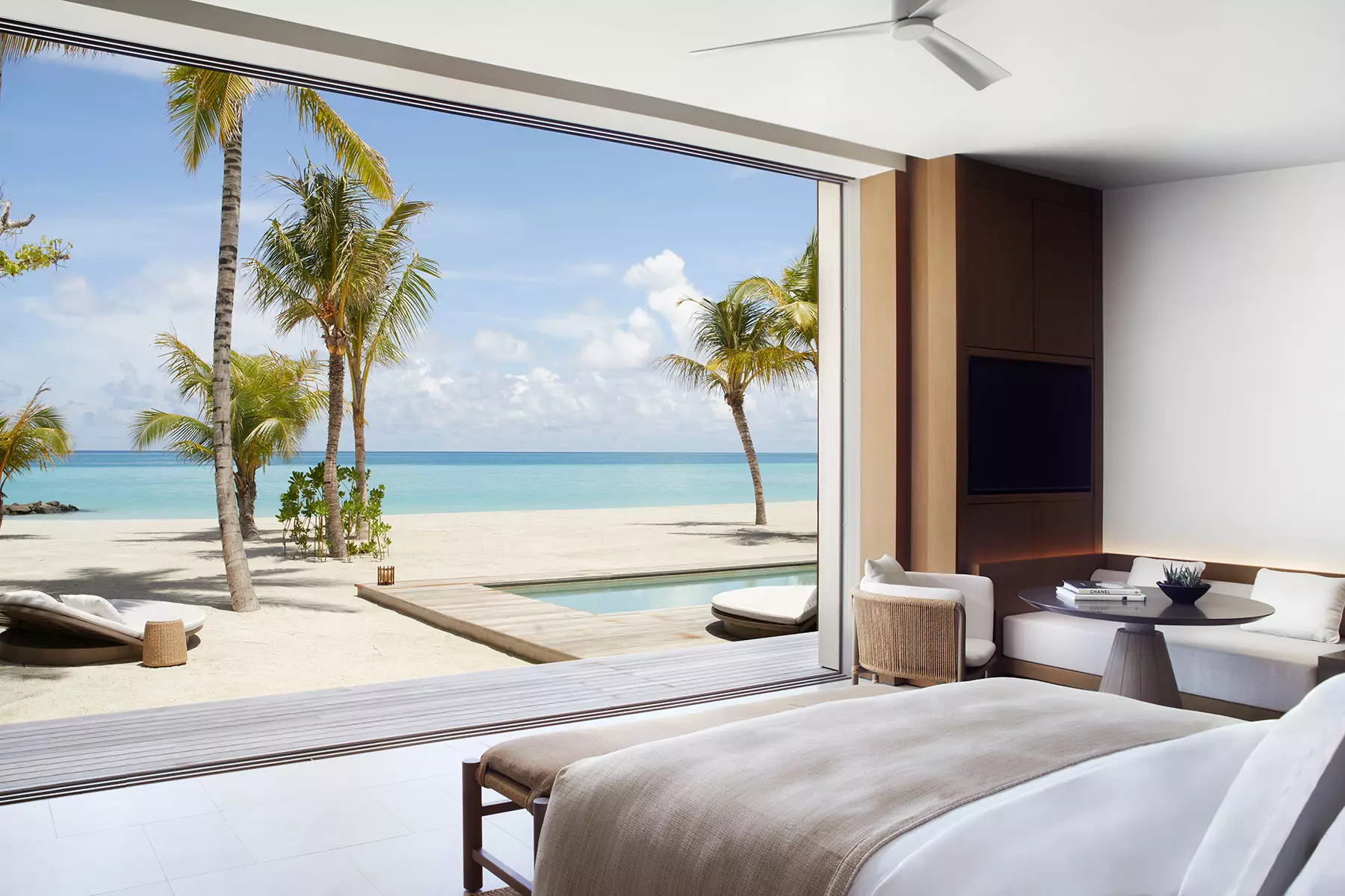 Villa 2 chambres avec piscine sur la plage - King at The Ritz-Carlton Maldives, Îles Fari