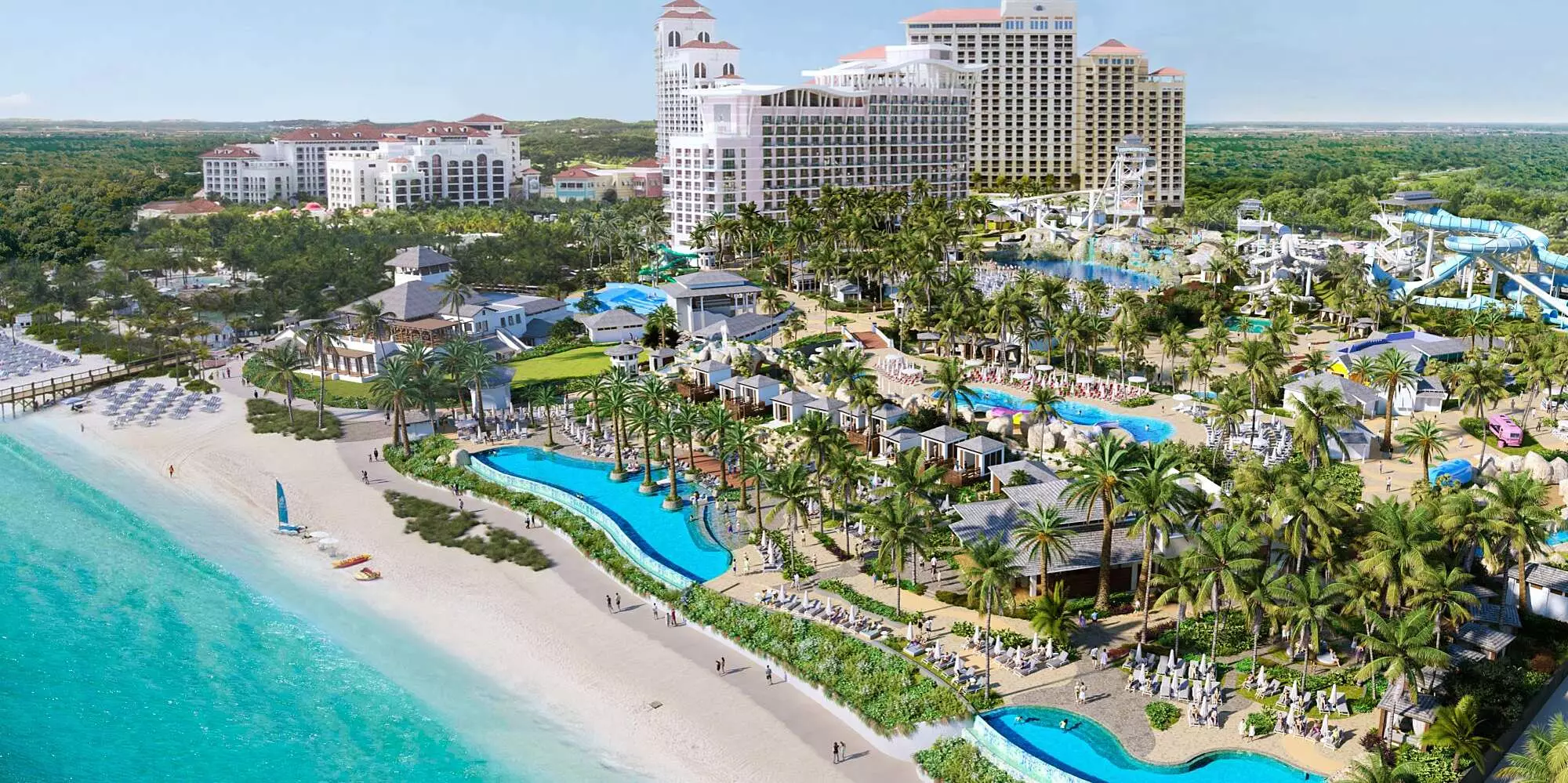 Baha Mar's New Bahamas Water Park Idzakhala ndi Ma Slide 24 a Madzi, Water Coaster, ndi Ocean Views