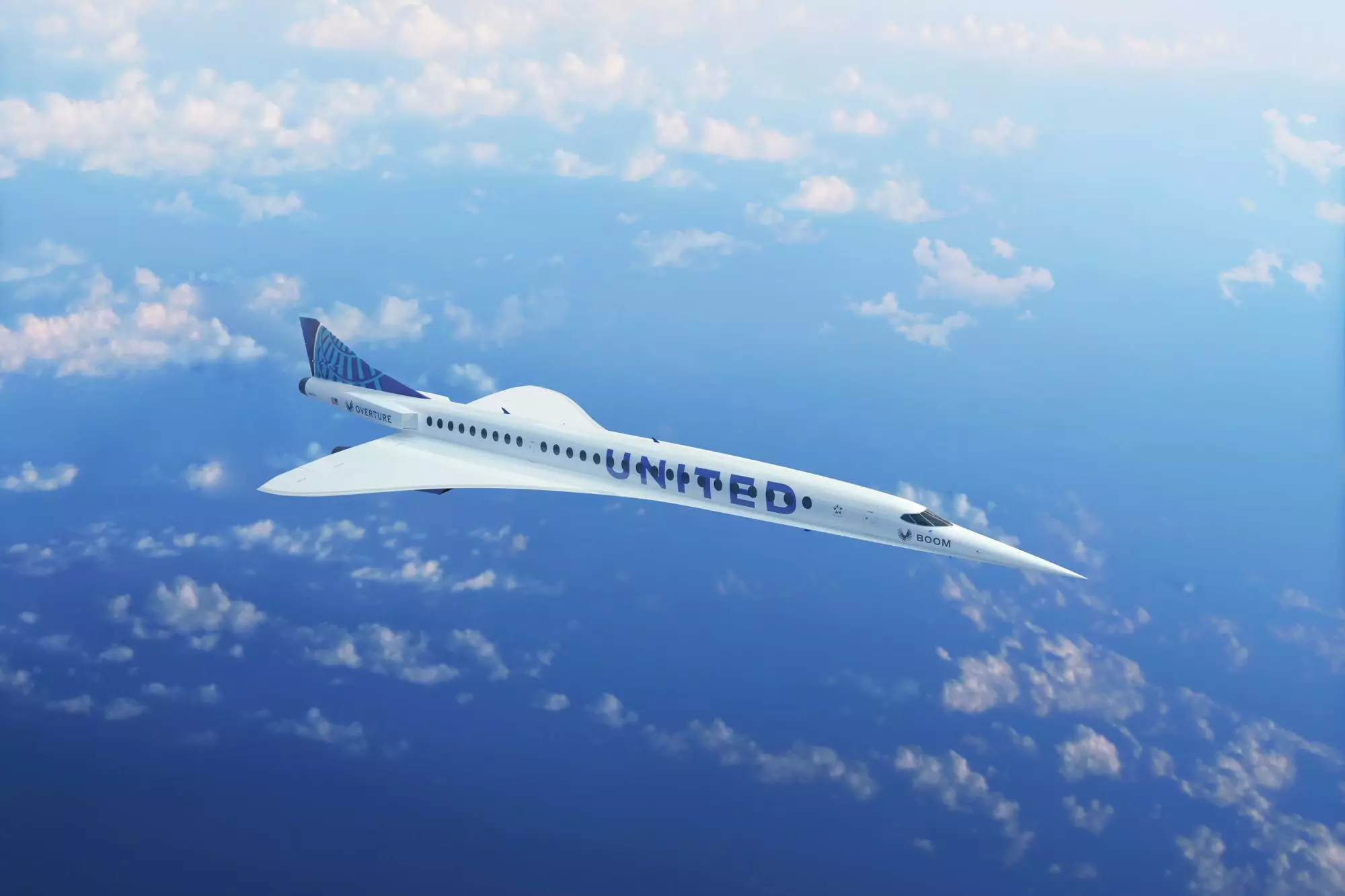 United Boom Supersonic fly