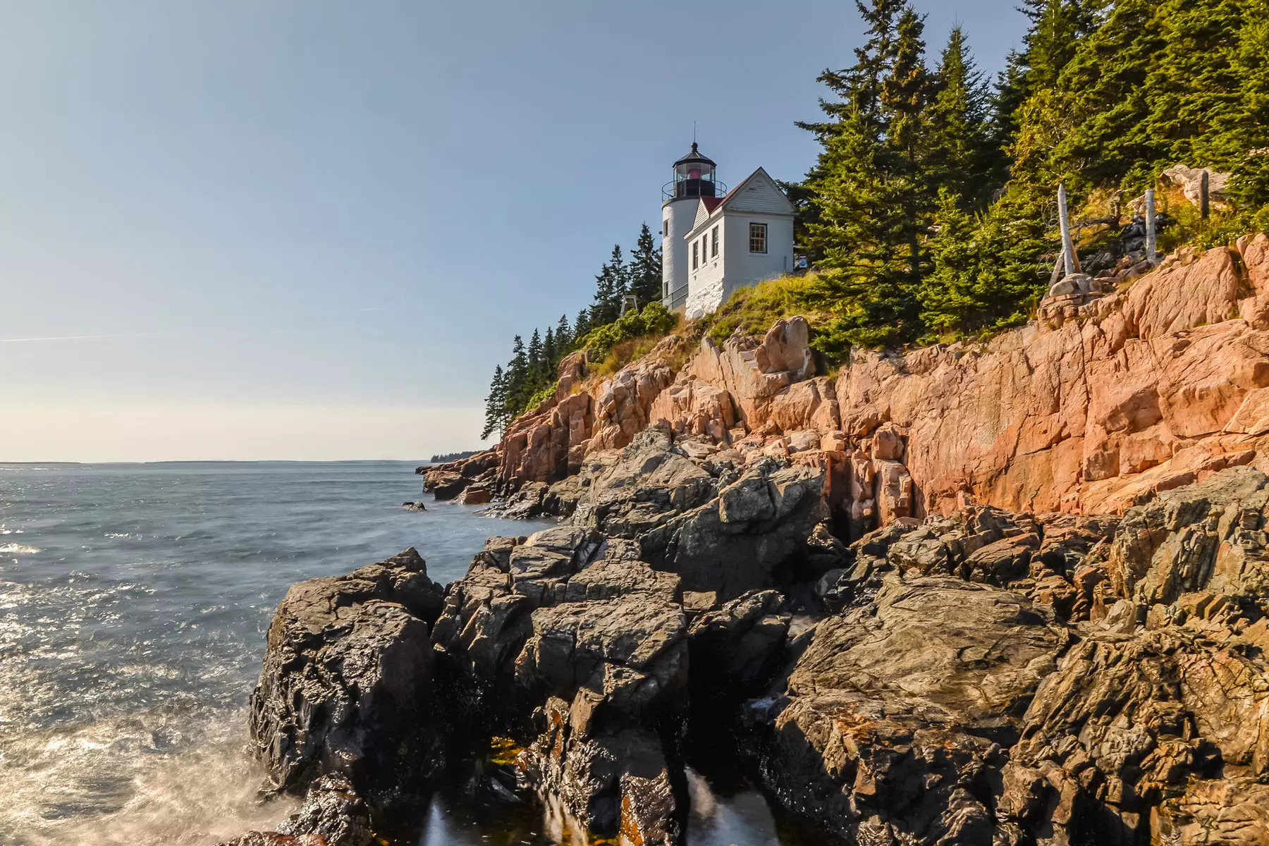 Bass Harbor Lighthouse, Acadia National Park, Maine, Nova Inglaterra, EUA, América do Norte