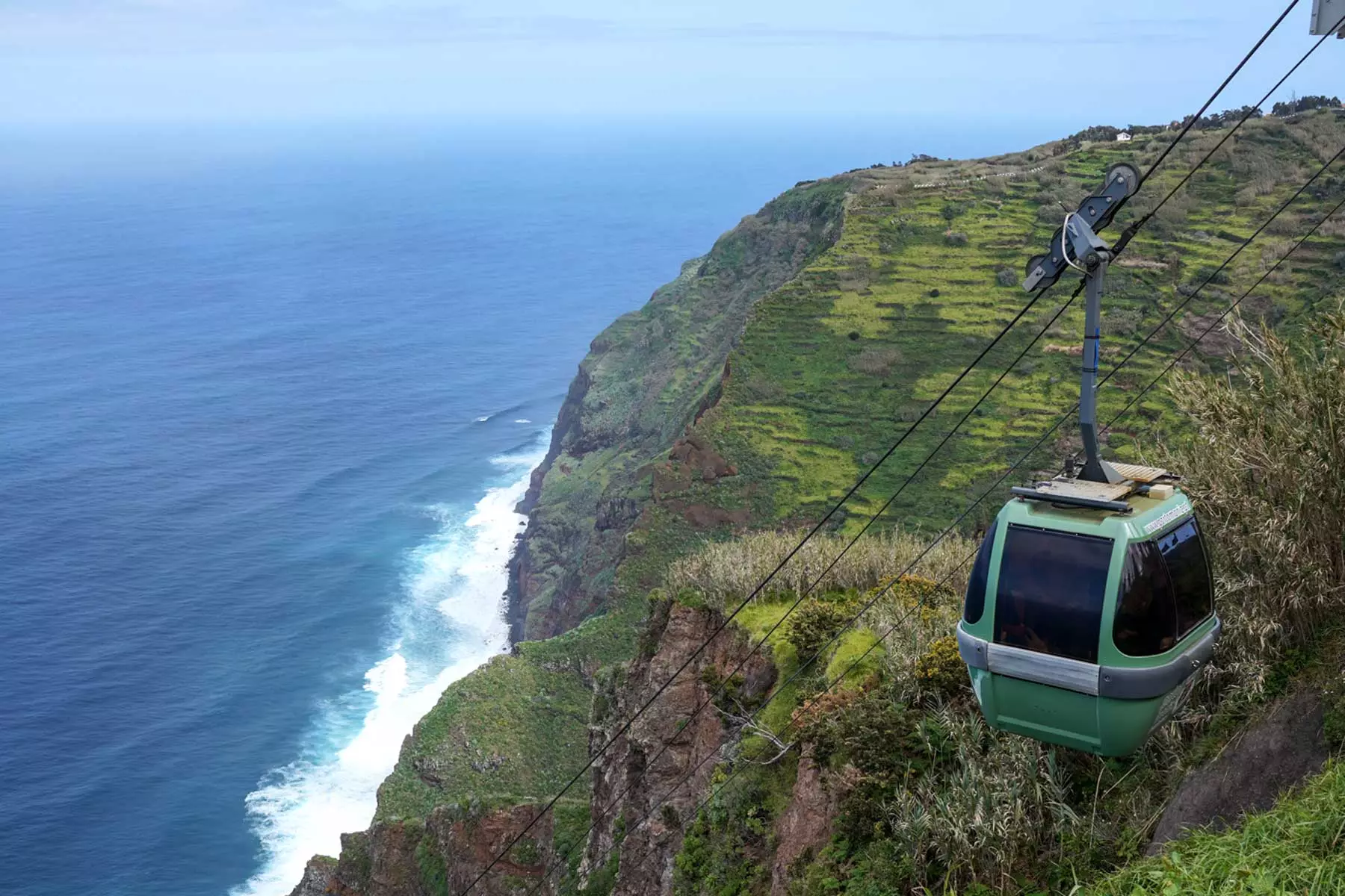 Kabelbaan nei kust yn Madeira, Portugal