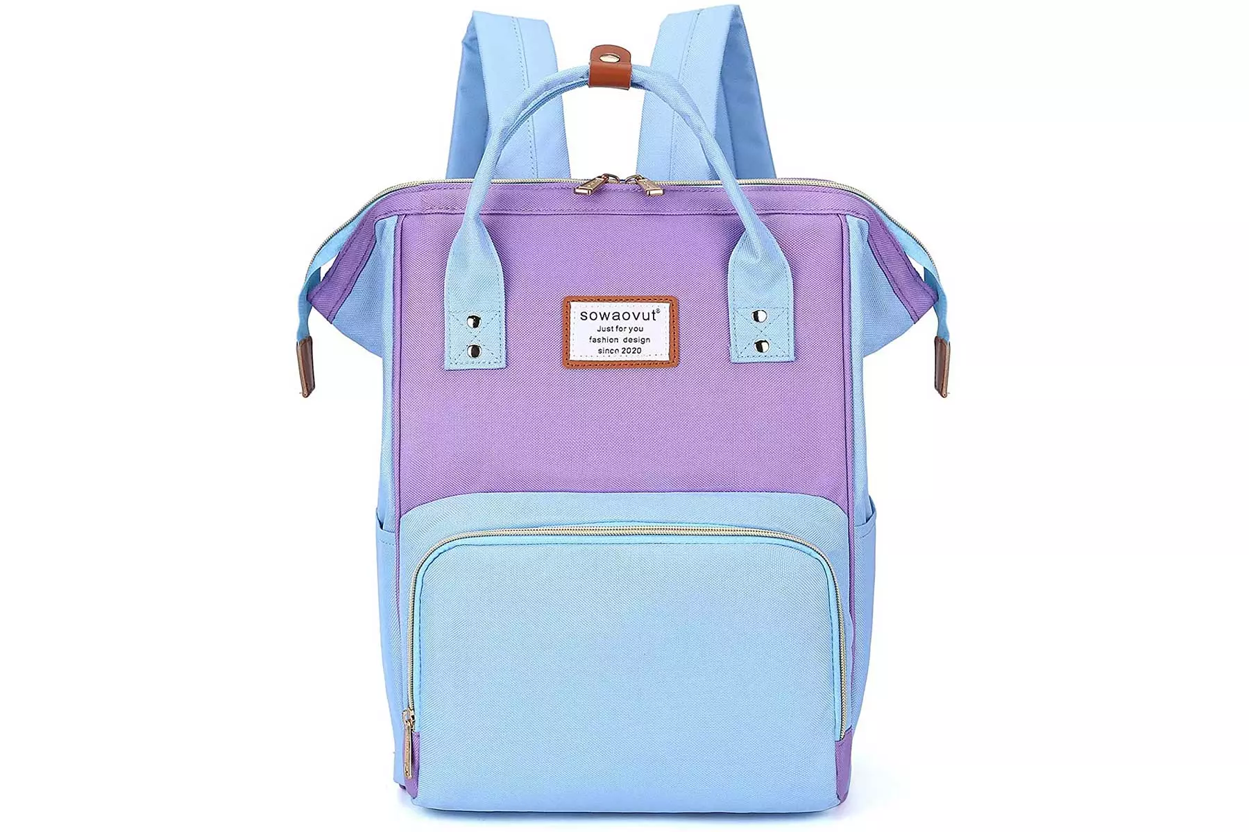 Sowaovut Laptop-Rucksack in Blau und Pink