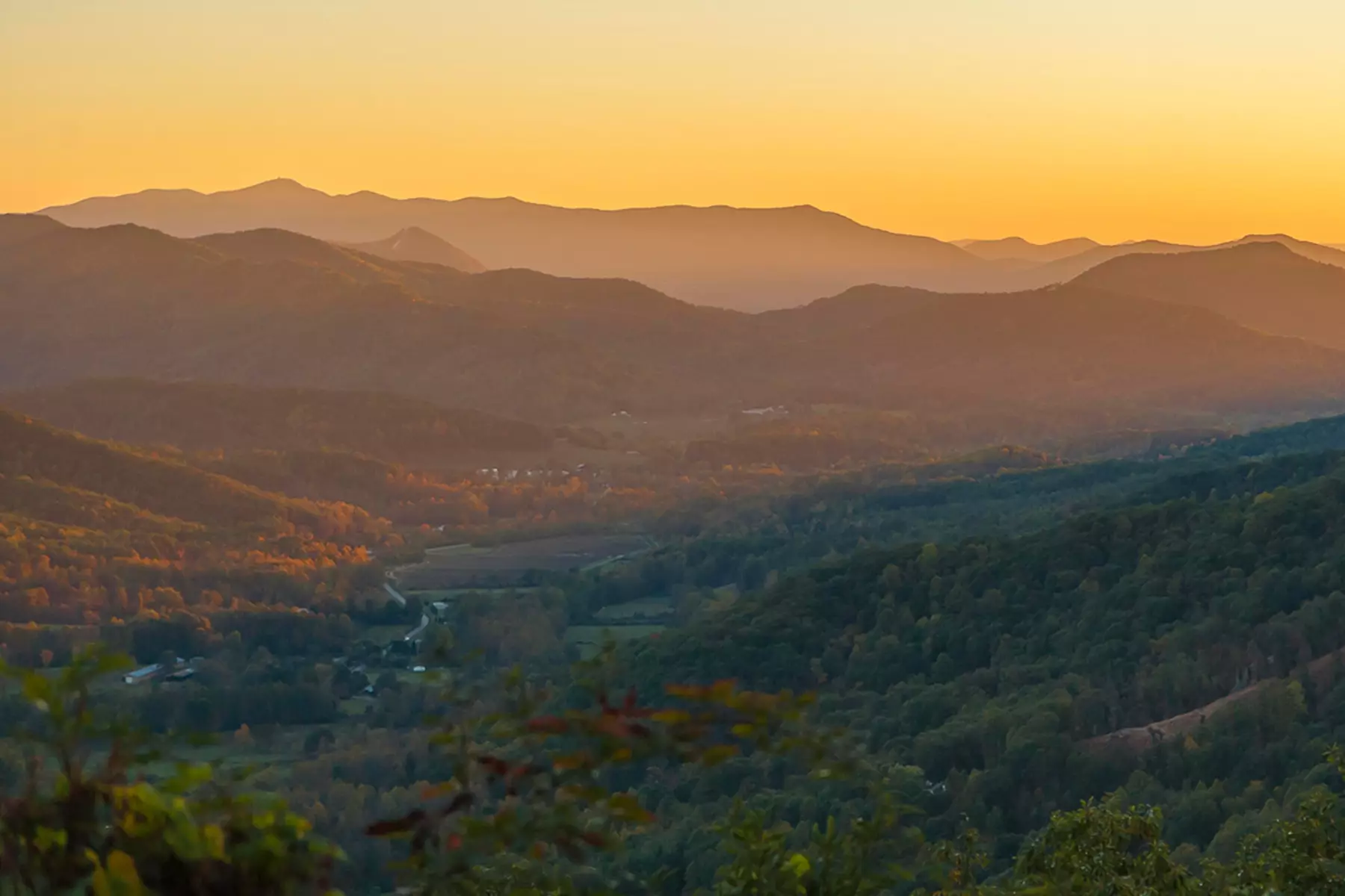 Hefferin Mountain at Valley sa Blue Ridge, Georgia