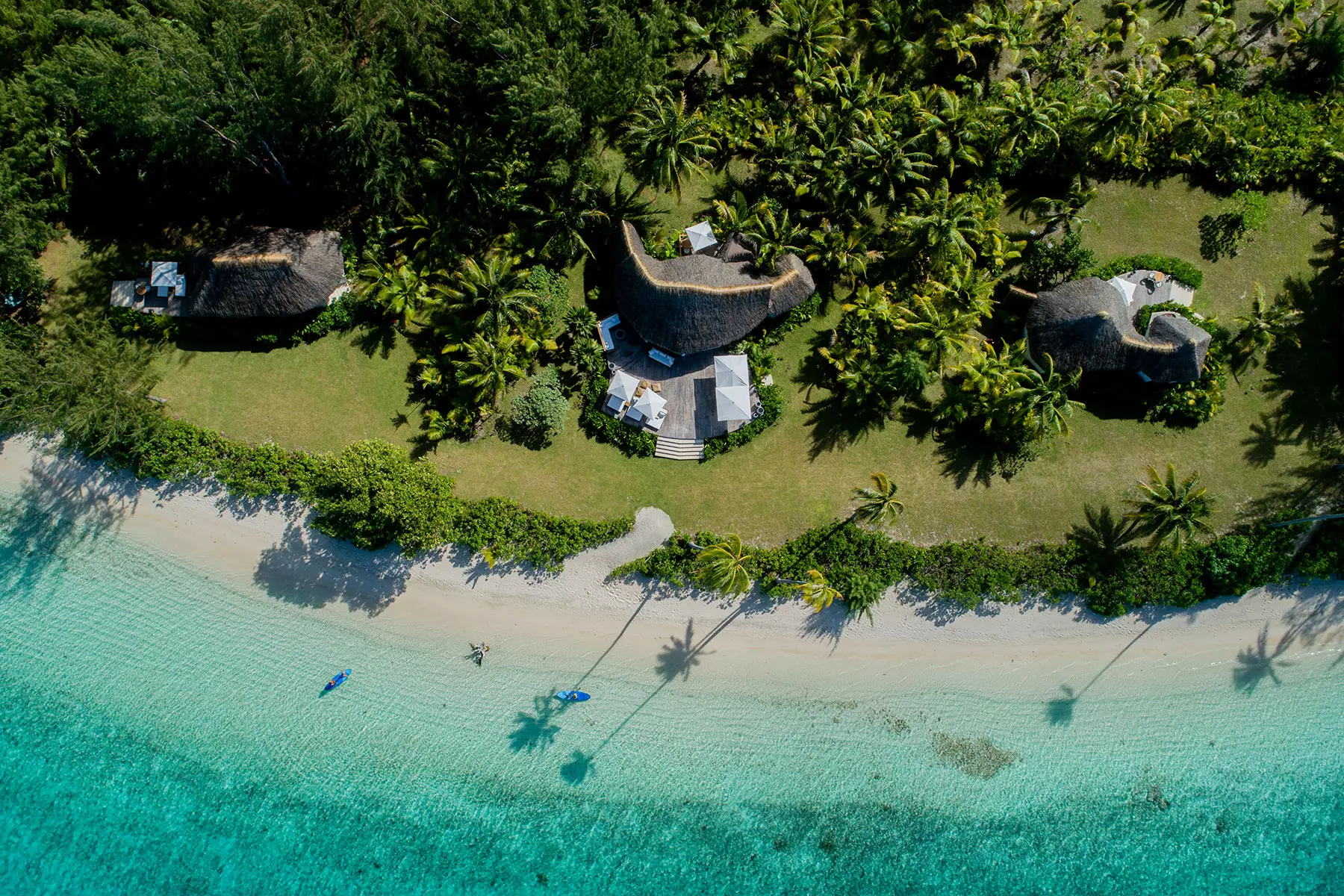 Sebaka sa marang-rang sa li-villas sehlekehlekeng sa Motu Nao Nao