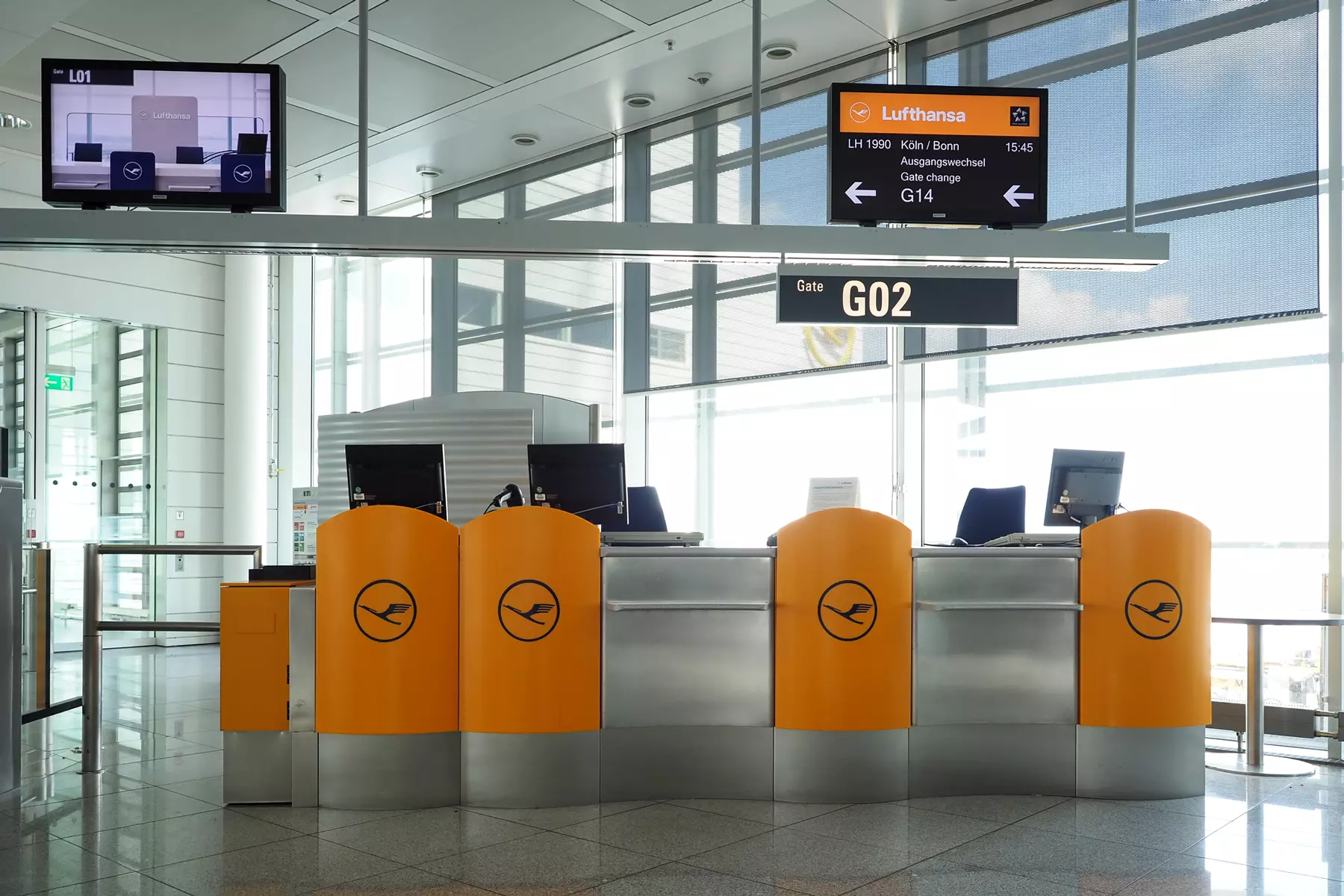 گیت فرودگاه Muenchen Flughafen برای Lufthansa