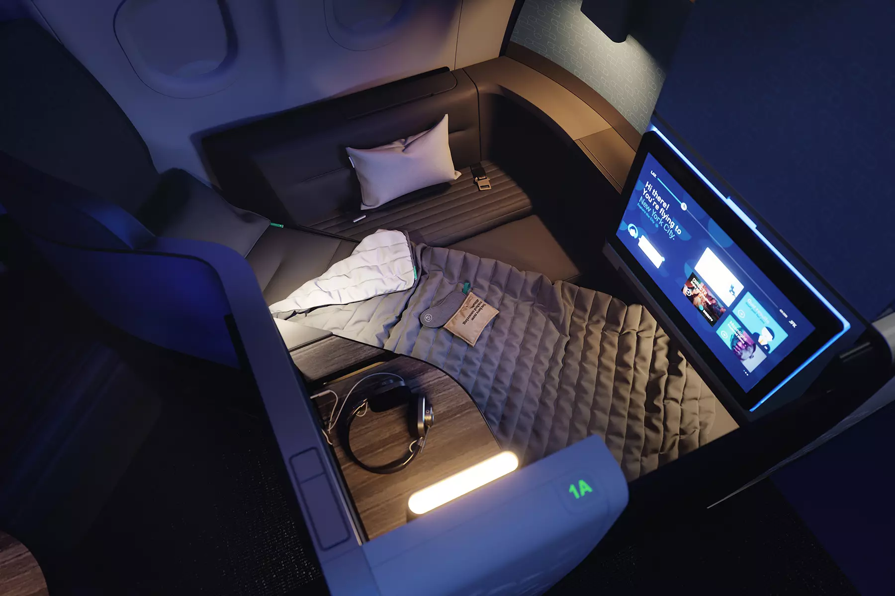 Tidur studio pudina transatlantik JetBlue