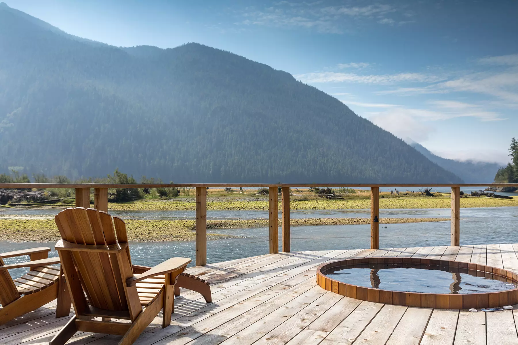 Lázně Healing Grounds v Clayoquot Wilderness Lodge