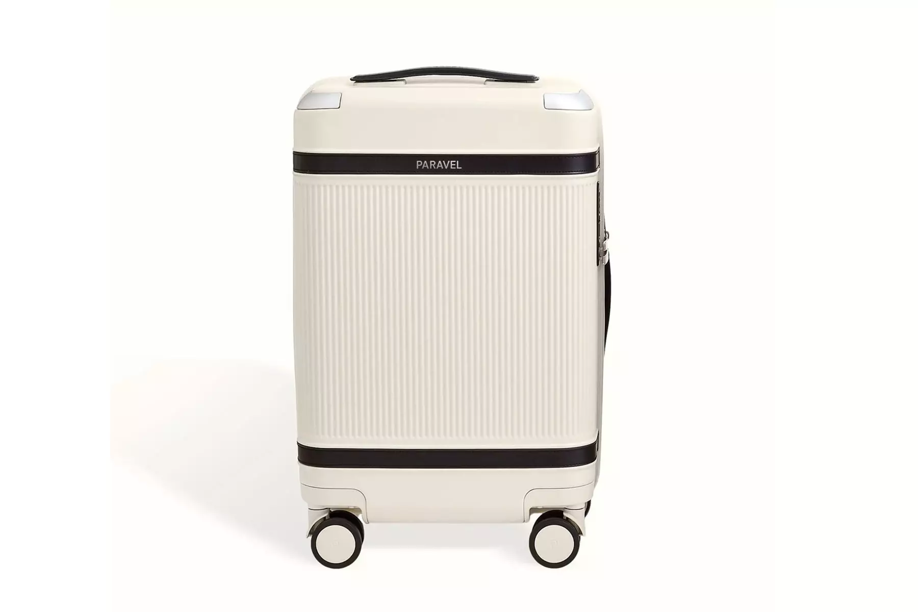 白と黒のハードサイドスーツケース