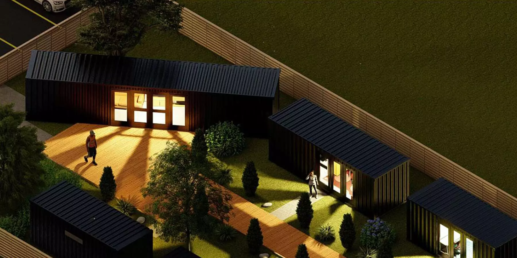 Do Stanów Zjednoczonych przybywa nowy Tiny Home Resort — a każdy pokój to kontener transportowy