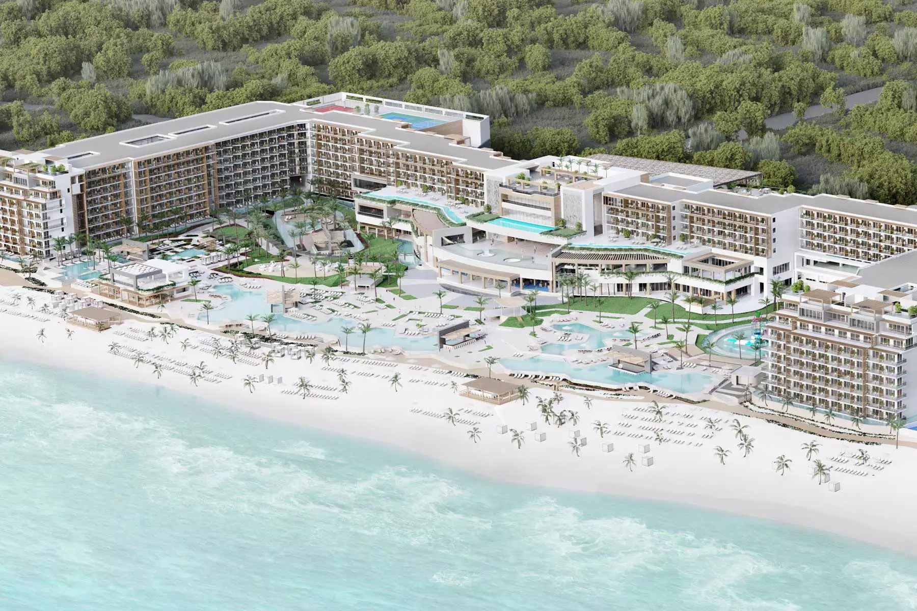 Marriotts gjengivelser av Royalton Splash Riviera i Cancun