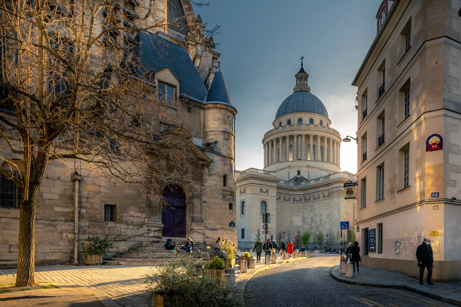 Monumento do Panteão no 5º arrondissement em Paris