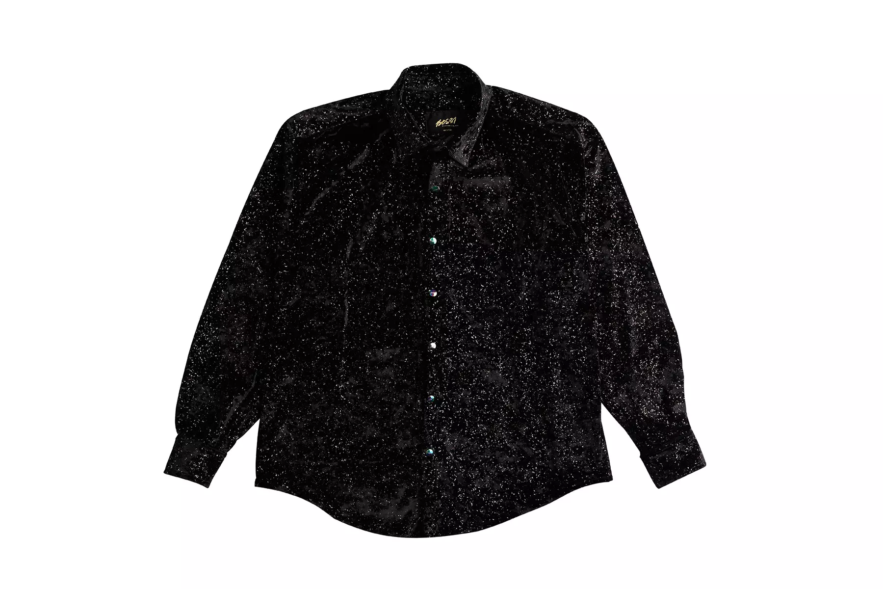 Camisa de terciopelo brillante