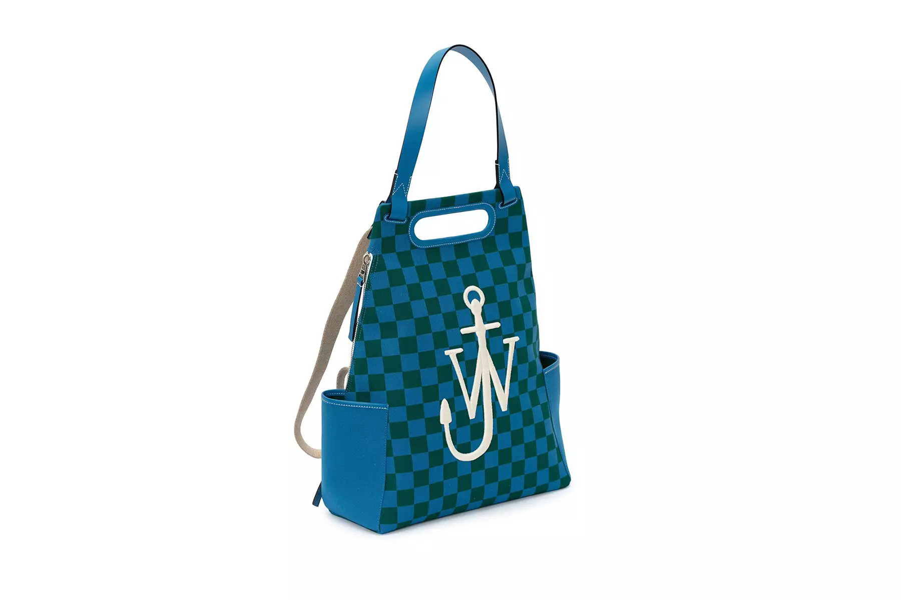 Mochila Anchor con estampado de cadros JW Anderson