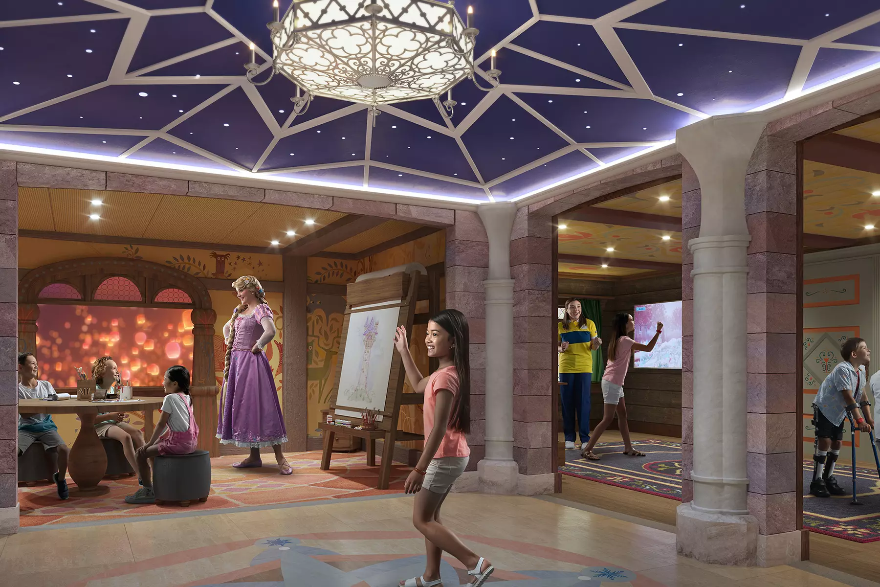 Disney Wish - Oceaneer Club de Disney - Fairytale Hall