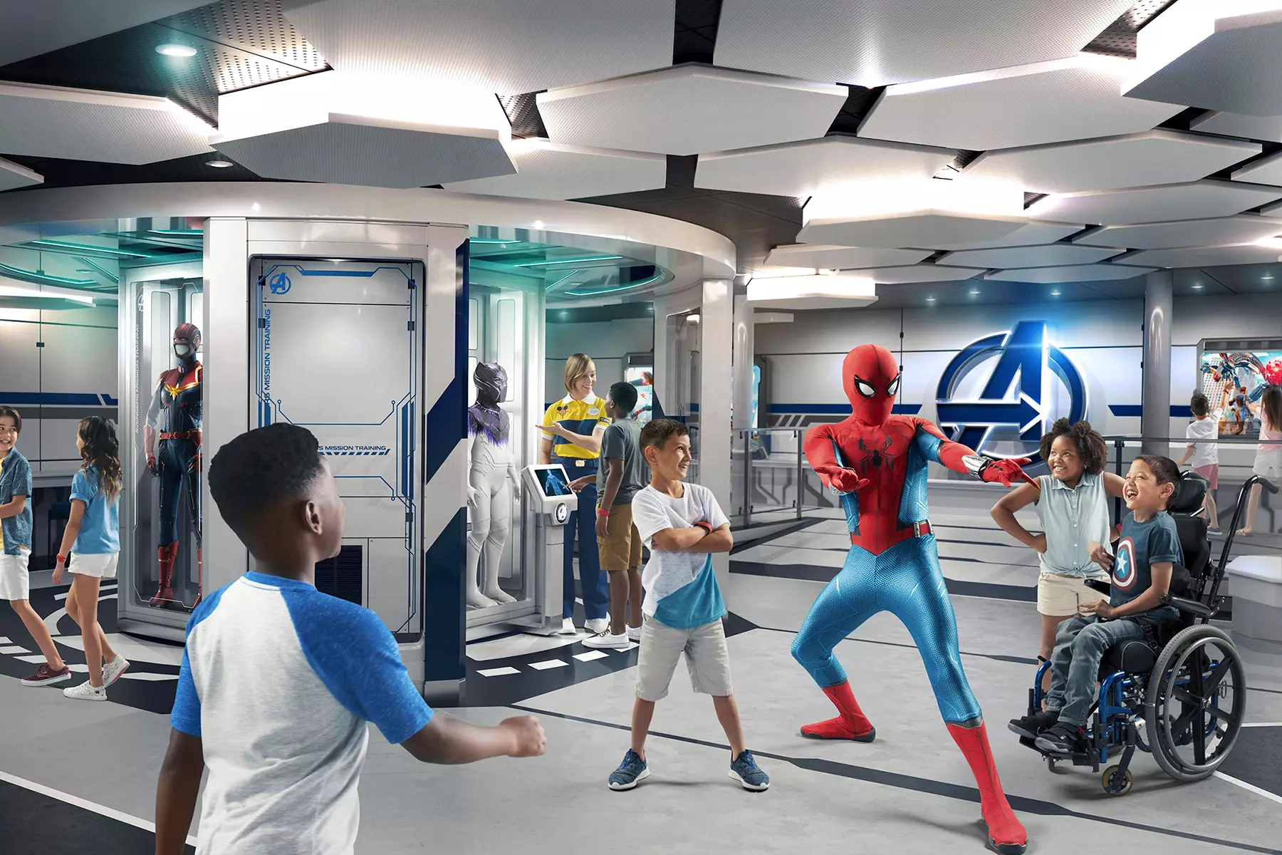 Disney Wish - Oceaneer Club de Disney - Marvel Super Hero Academy