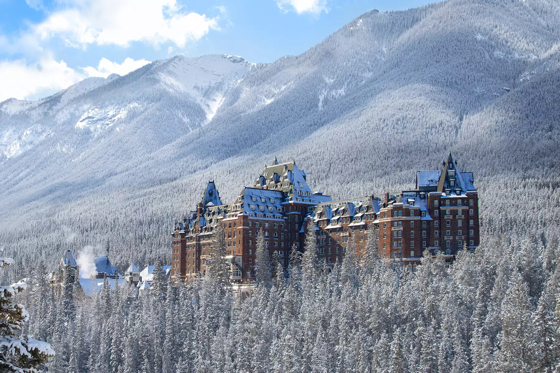 Fairmont Banff Springs sa panahon sa tingtugnaw