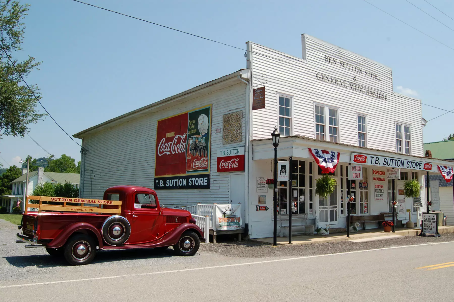 T.B. Toko Umum Sutton ing Granville, Tennessee.