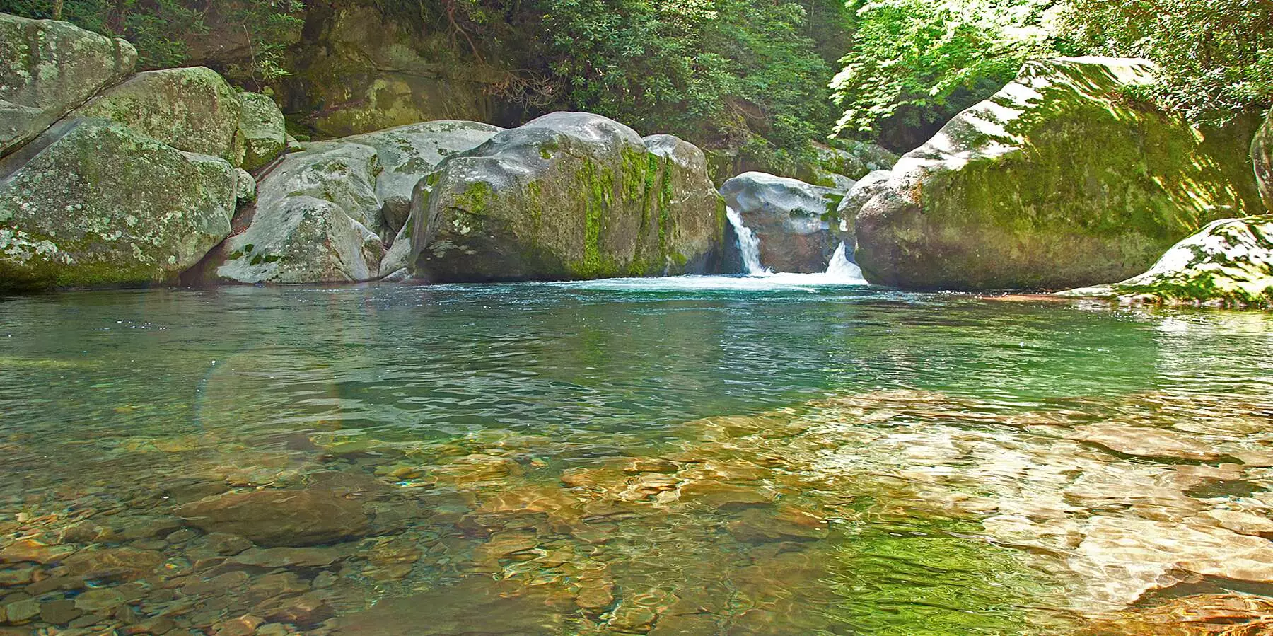 Този поход в Северна Каролина води до скрита, изумруденозелена плувна дупка - ето как да я намерите