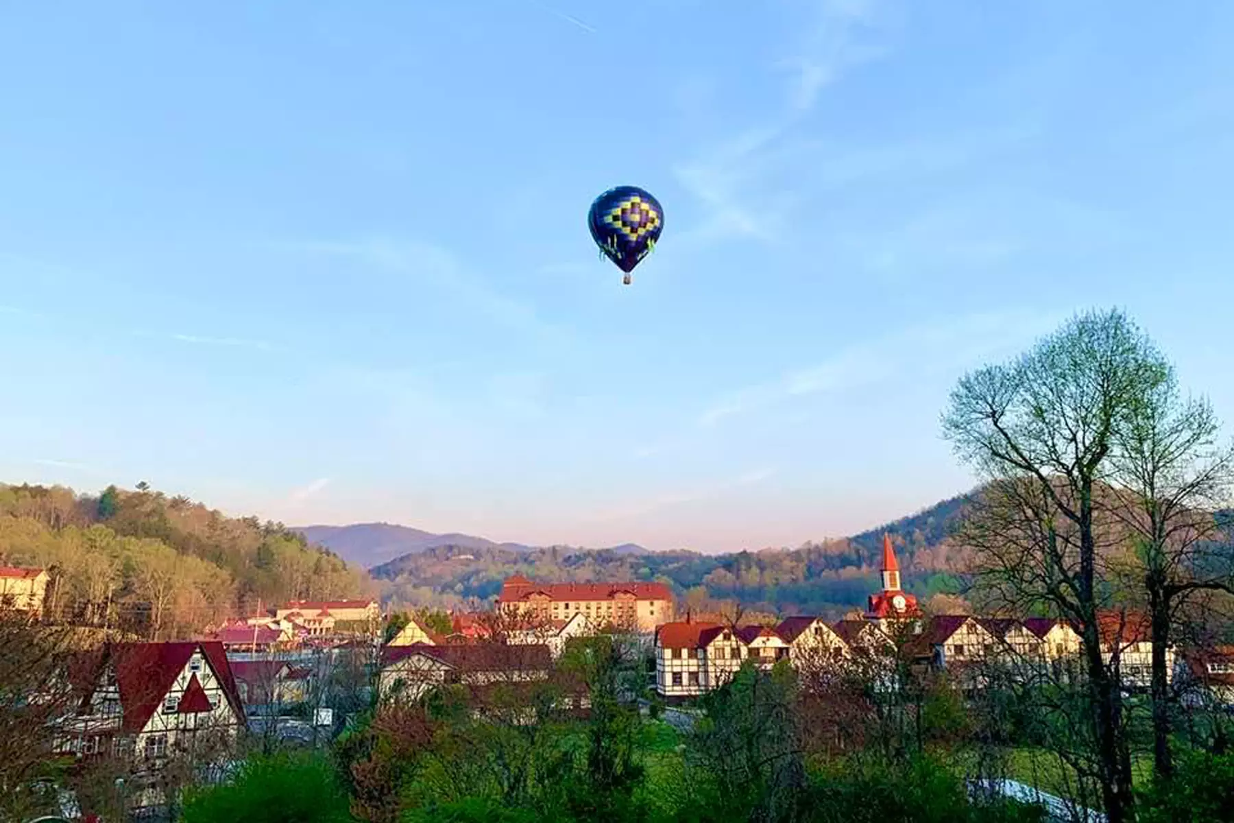 Balon hawa panas di Helen, Georgia