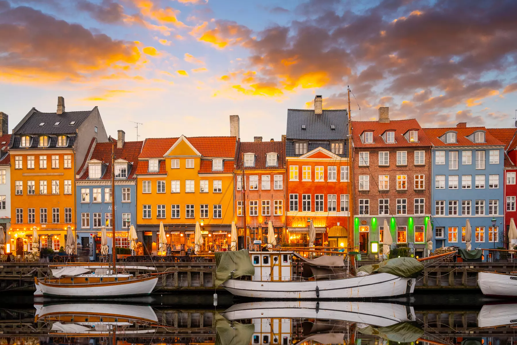 Nyhavn, Копенгаген, Дания