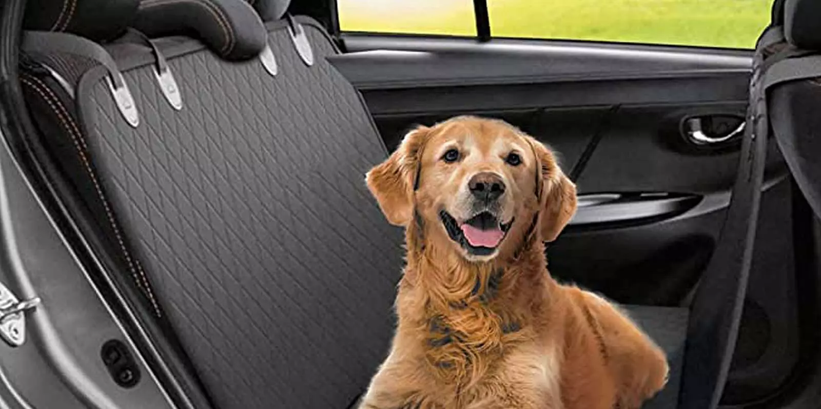 Dog Owners Swear by Pet Union's Car Seat Cover på Amazon