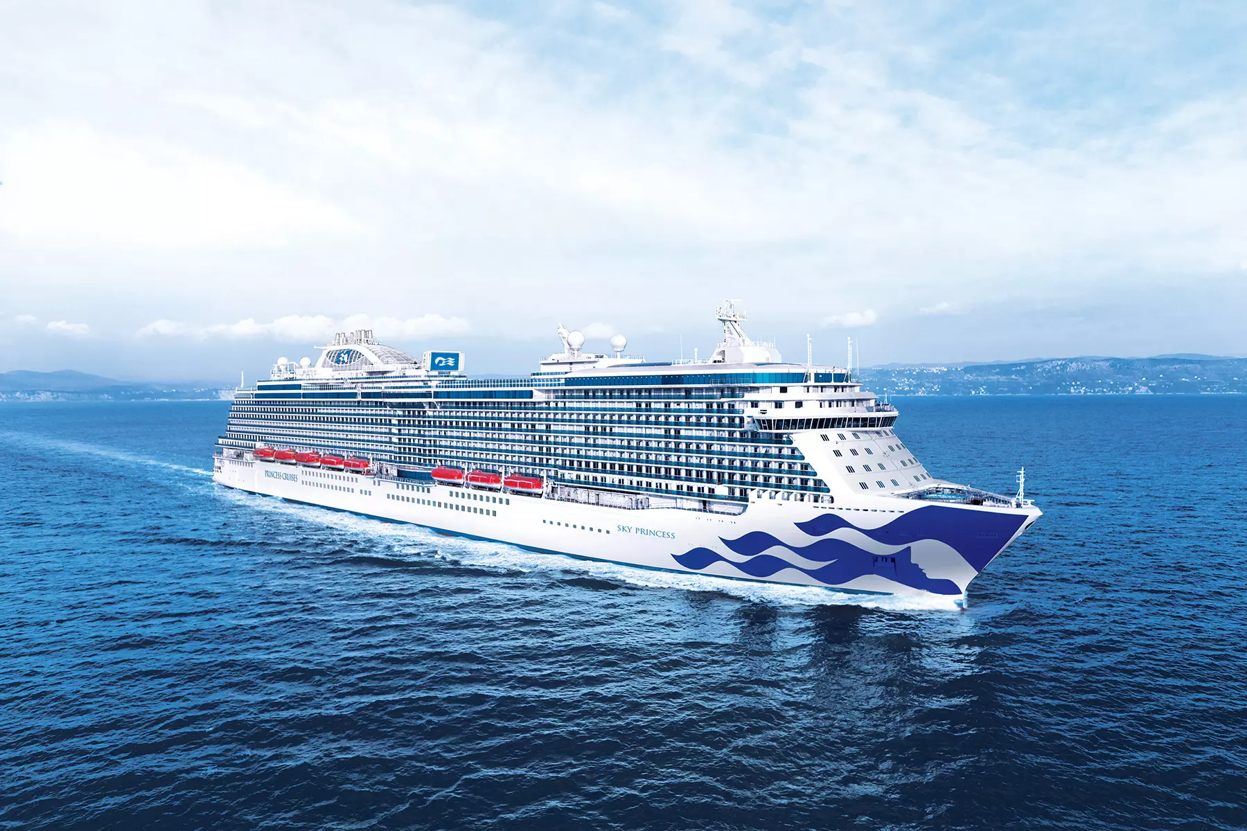 Exterior de la Majestic Princess at Sea Trials