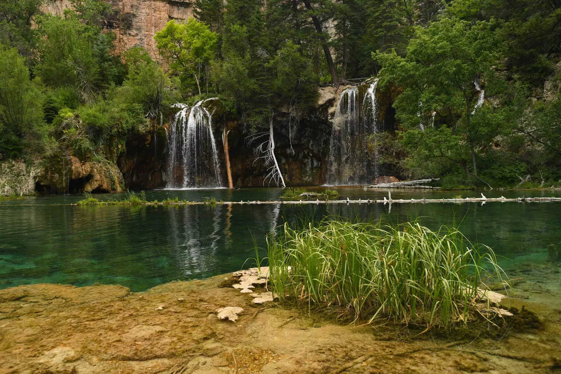 Hanging Lake, o 31 de xullo de 2019 en Glenwood Springs, Colorado.