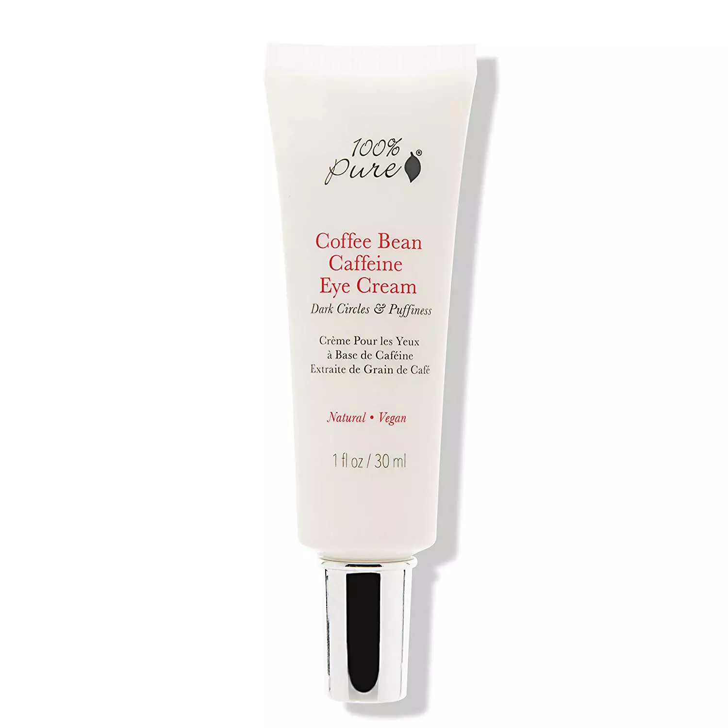 100% PURE Coffee Bean Caffeine Eye Cream rau Wrinkles