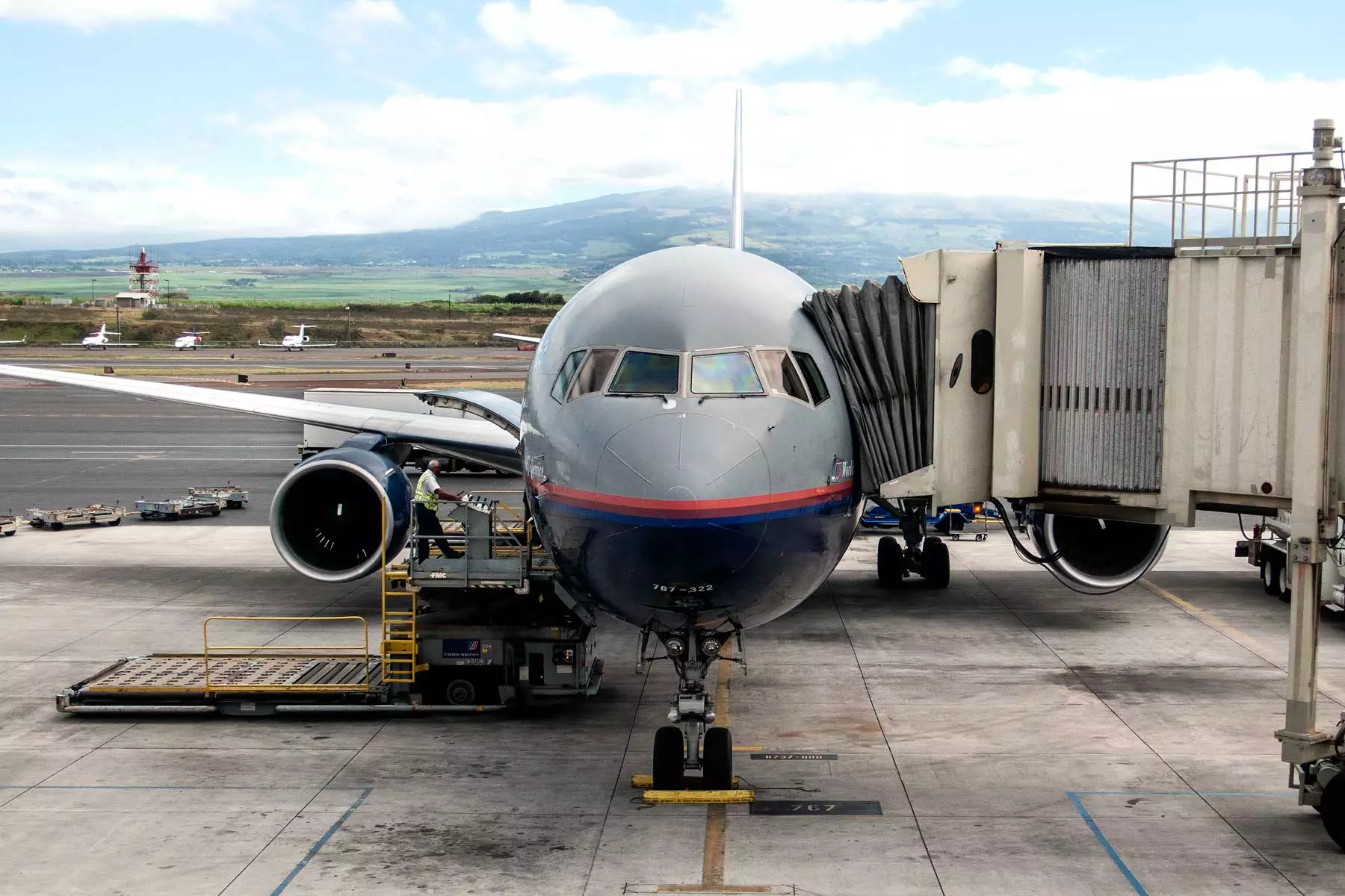 United Airlines Boeing 767 Kahului aireportua Maui Hawaii