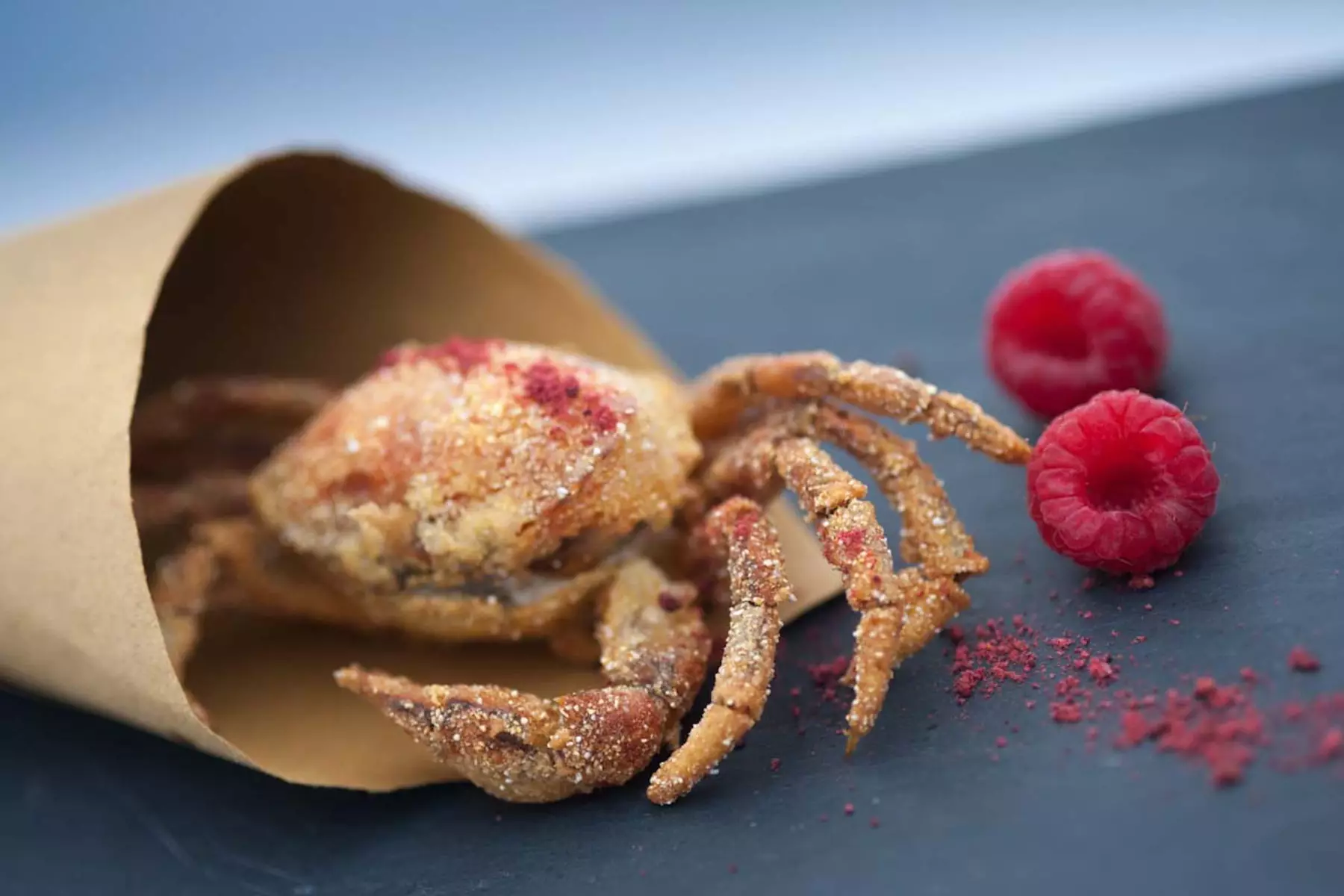 softshell crab raspberry سان ڀريل