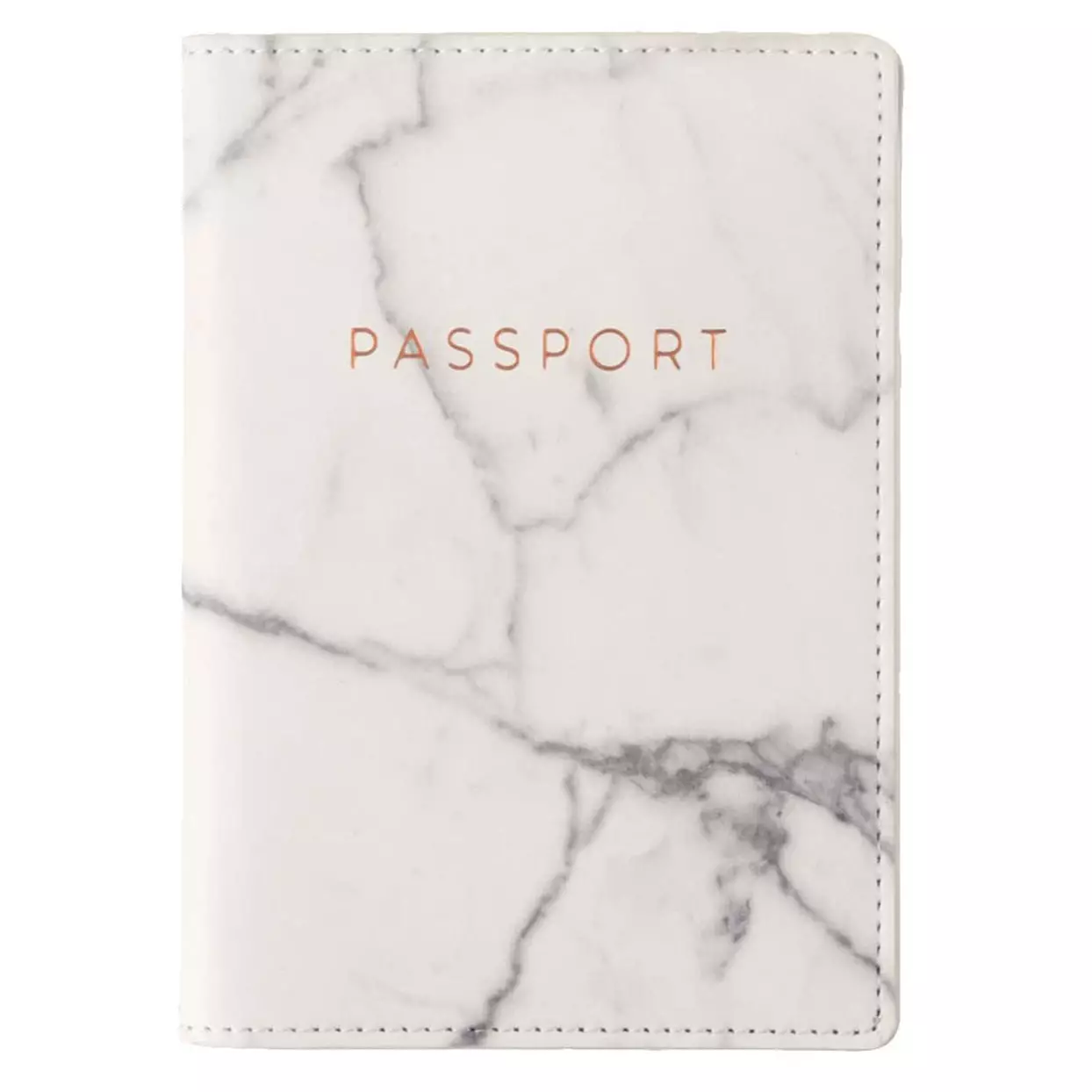 Обложка для паспорта с карманом для хранения Eccolo World Traveller, мрамор