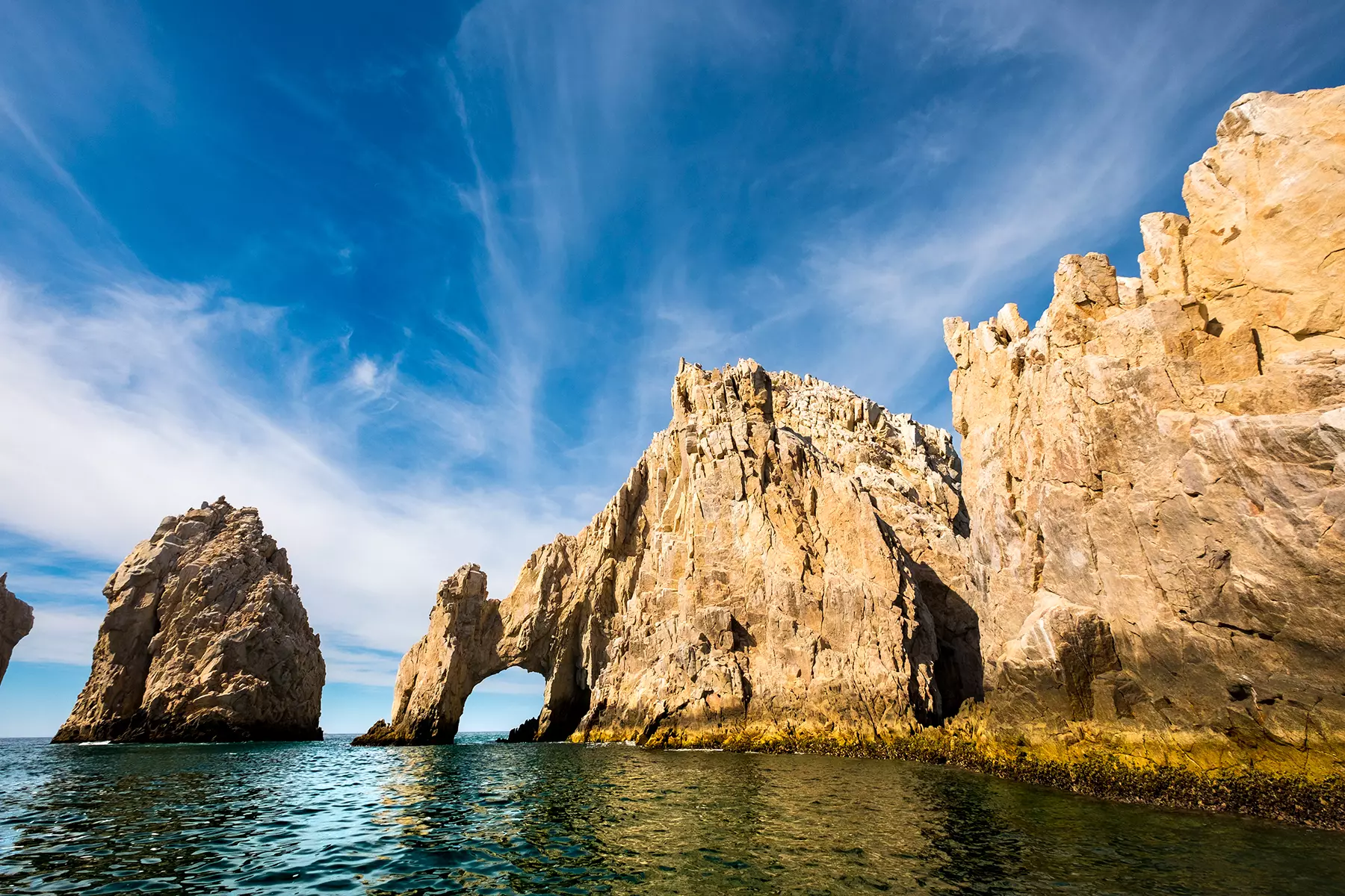 ประตูโค้งของ Cabo San Lucas ใน Baja California Sur ในเม็กซิโก