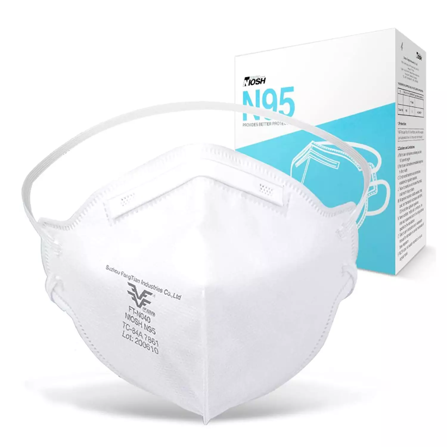 FANGTIAN N95 Mask NIOSH Certified Particulate Respirators Apsauginė veido kaukė